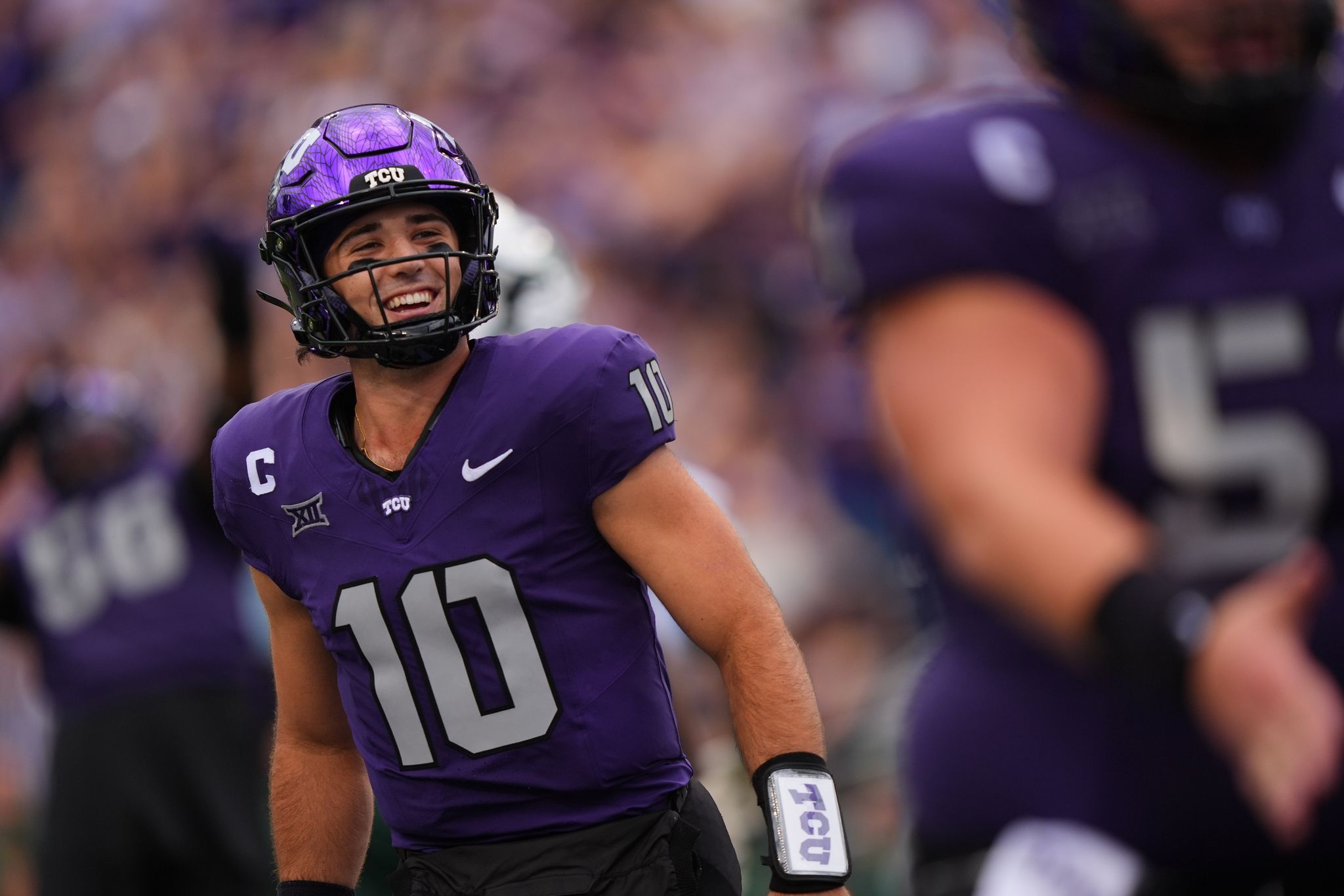 Josh Hoover-Eric McCallister duo leads TCU over West Virginia