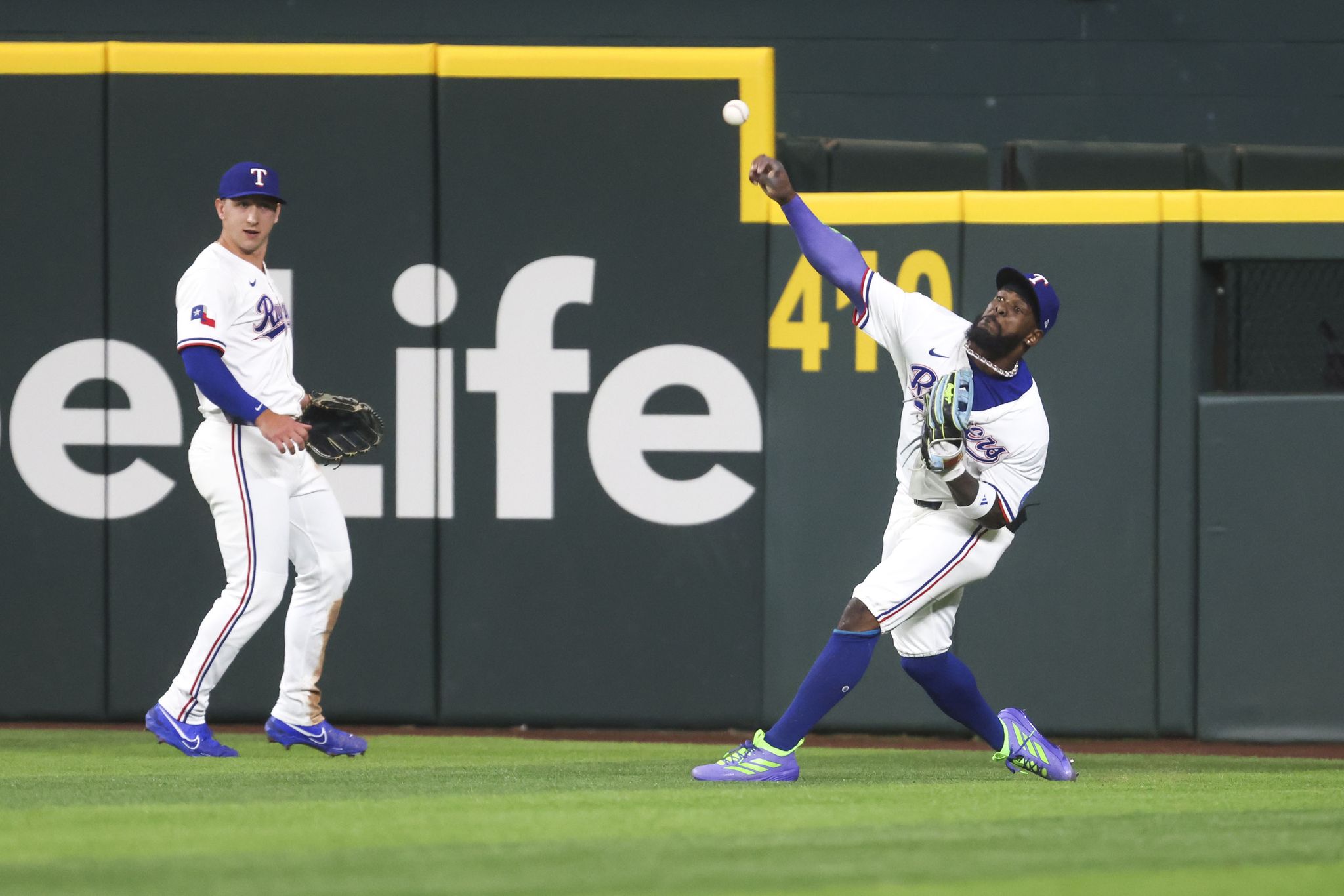 Rangers' Adolis García recognized for great defensive play in May