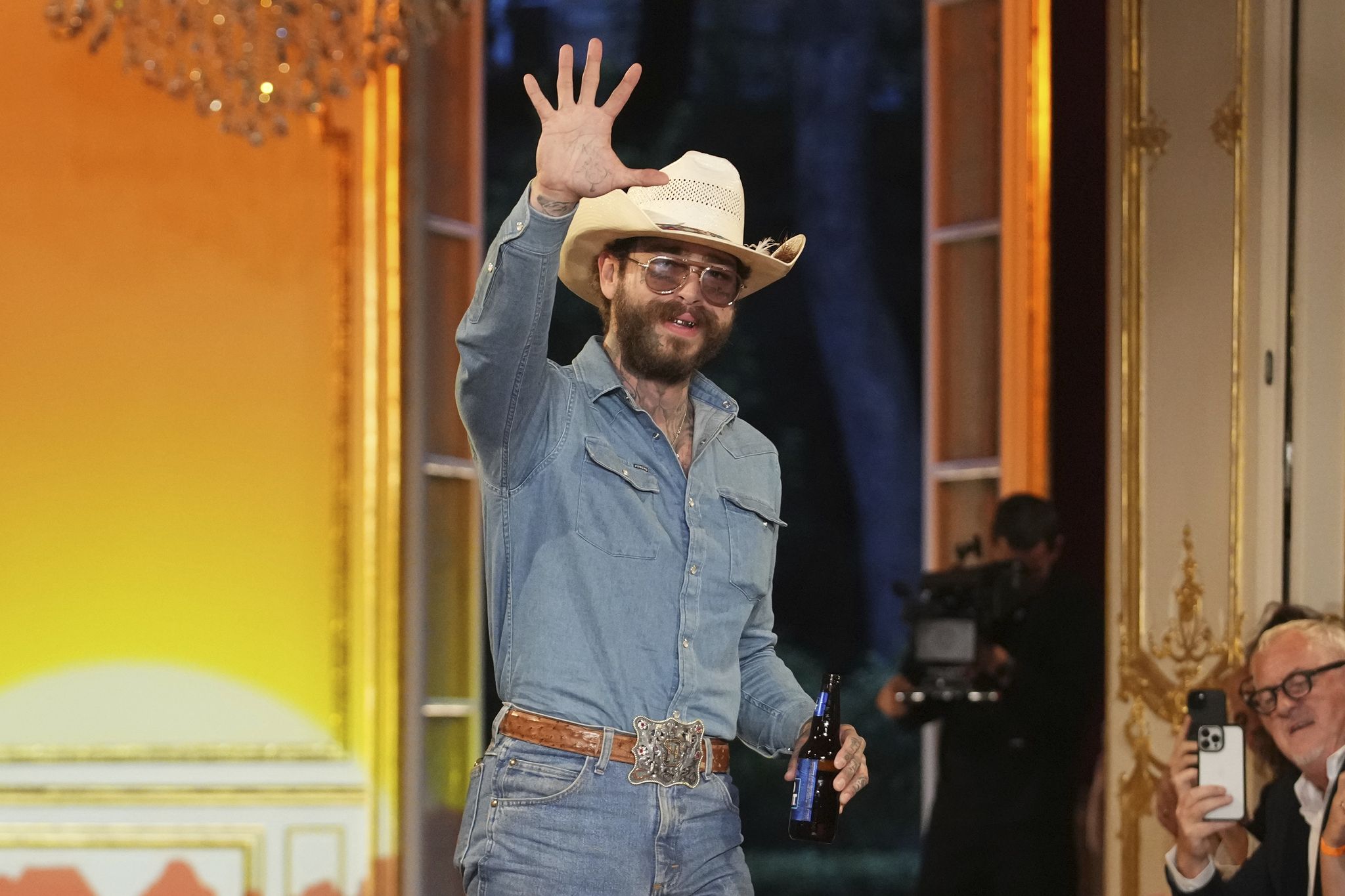 Post Malone debuts western inspired fashion line in paris
