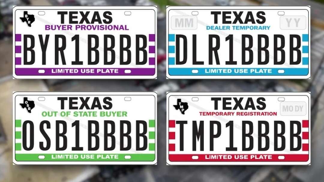TX paper license plates out; now only metal plates will be accepted