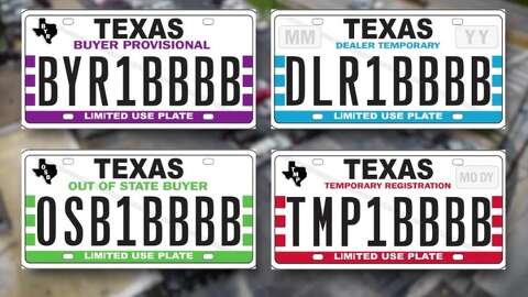 TX paper license plates out; now only metal plates will be accepted