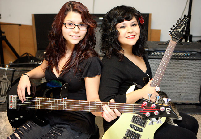Sisters strike up the band