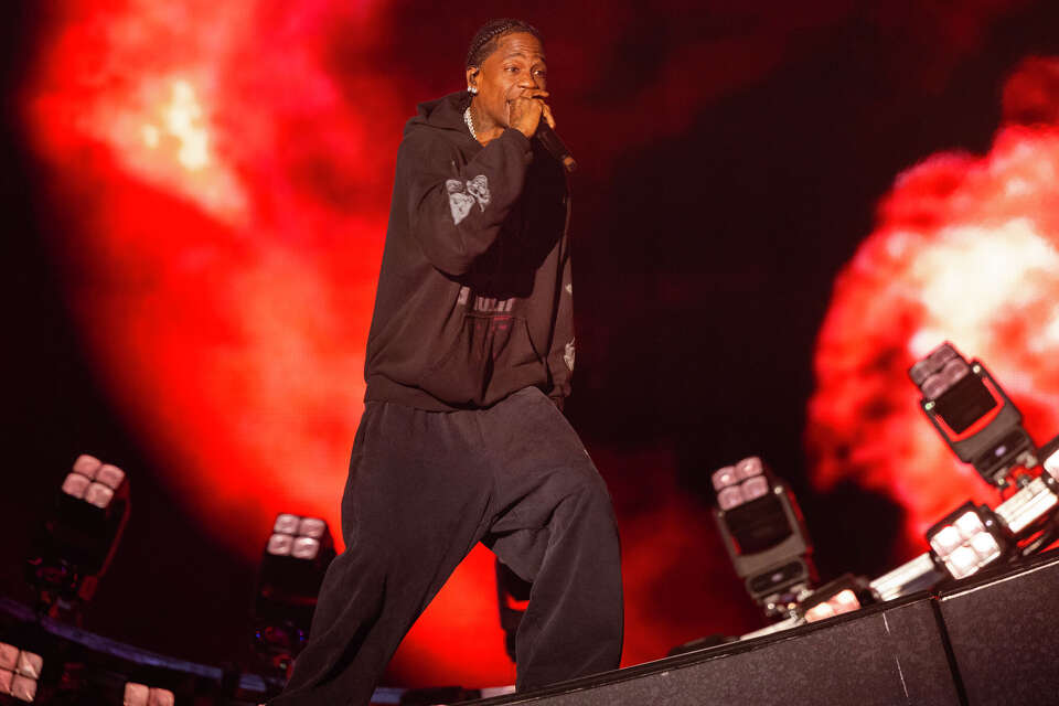 Travis Scott appears in Nolan’s “Odyssey” during NFL broadcast