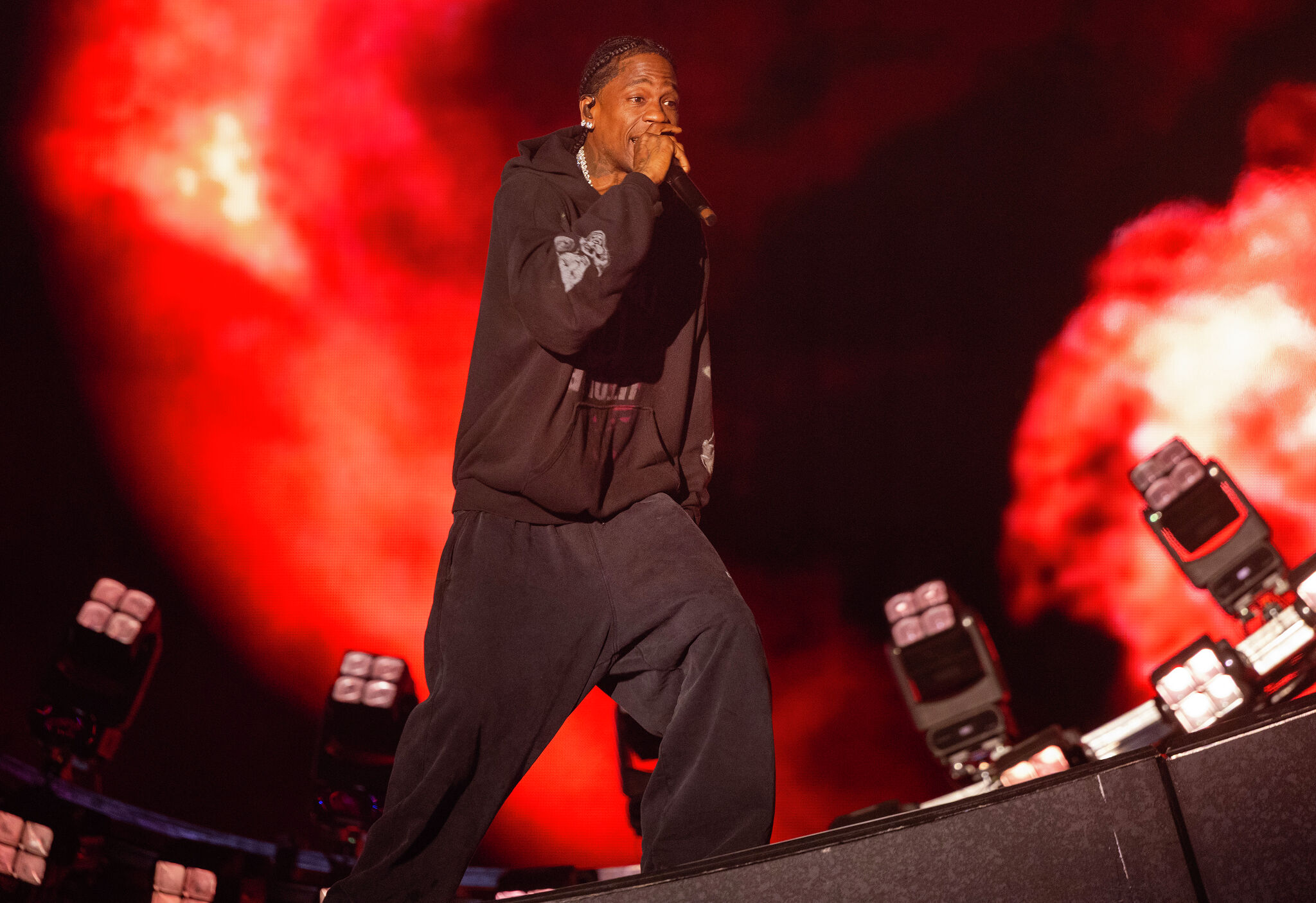 Travis Scott appears in Nolan’s “Odyssey” during NFL broadcast