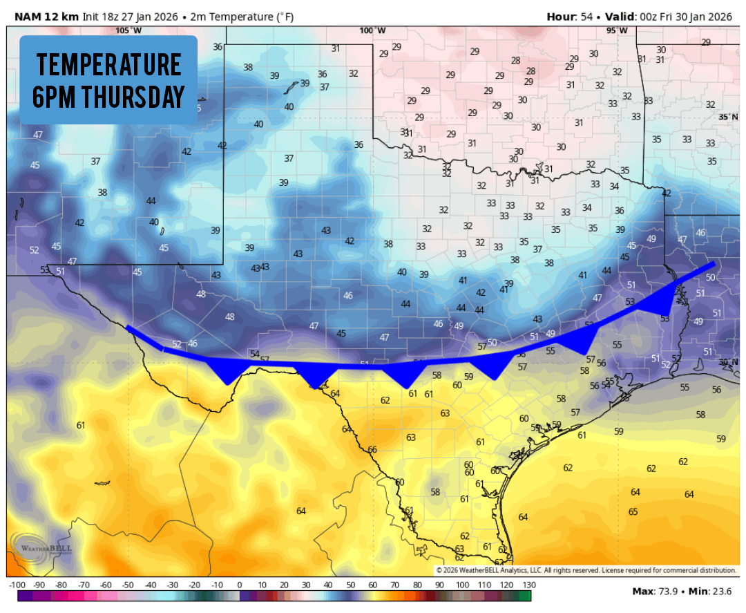 Another Texas cold front is already forecast. Here’s when it arrives.