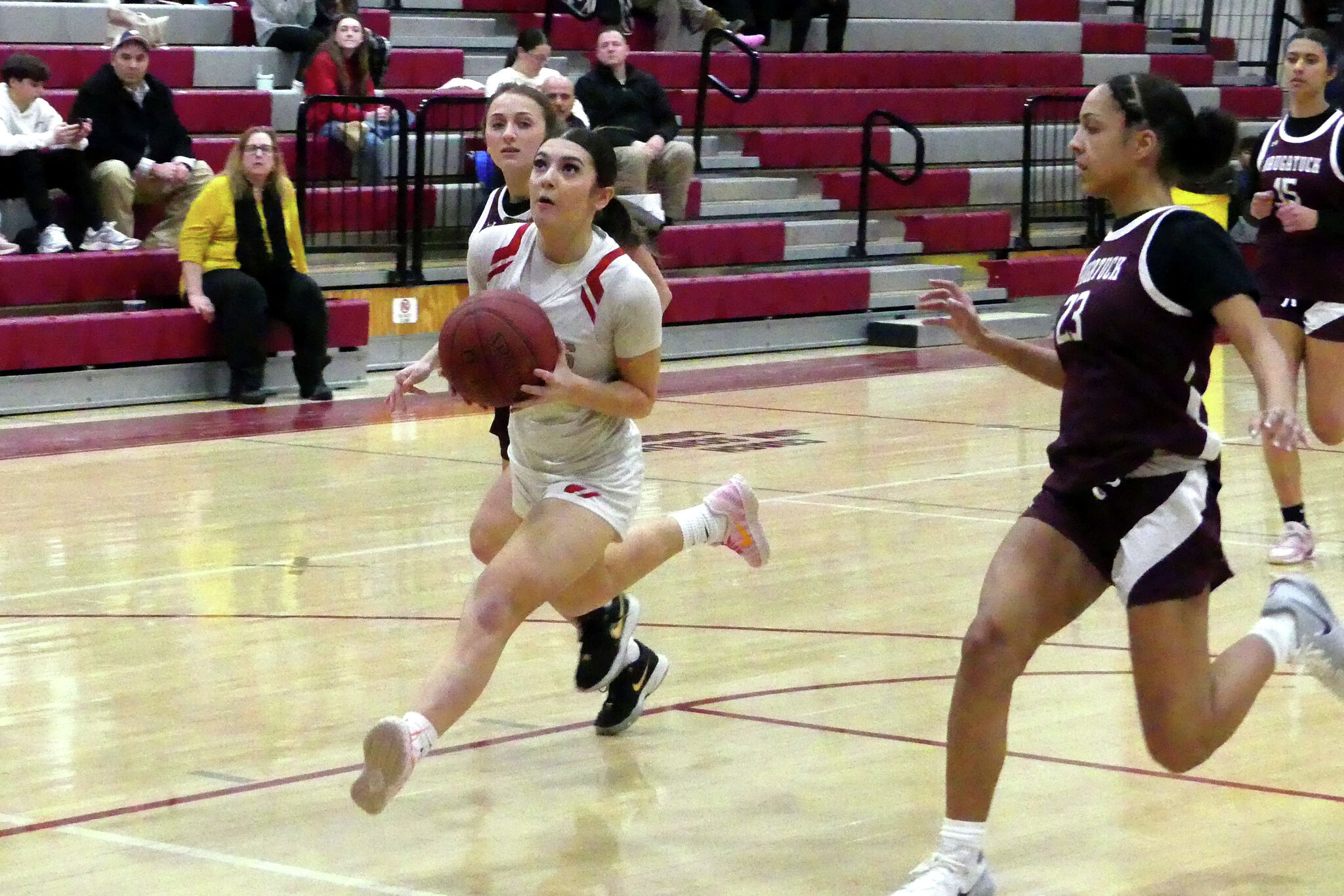 Wolcott girls senior Maddie LeDuc hits milestone in 2 1/2 seasons