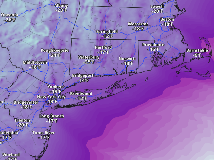 Cold, colder, coldest: Here's CT's chilly forecast