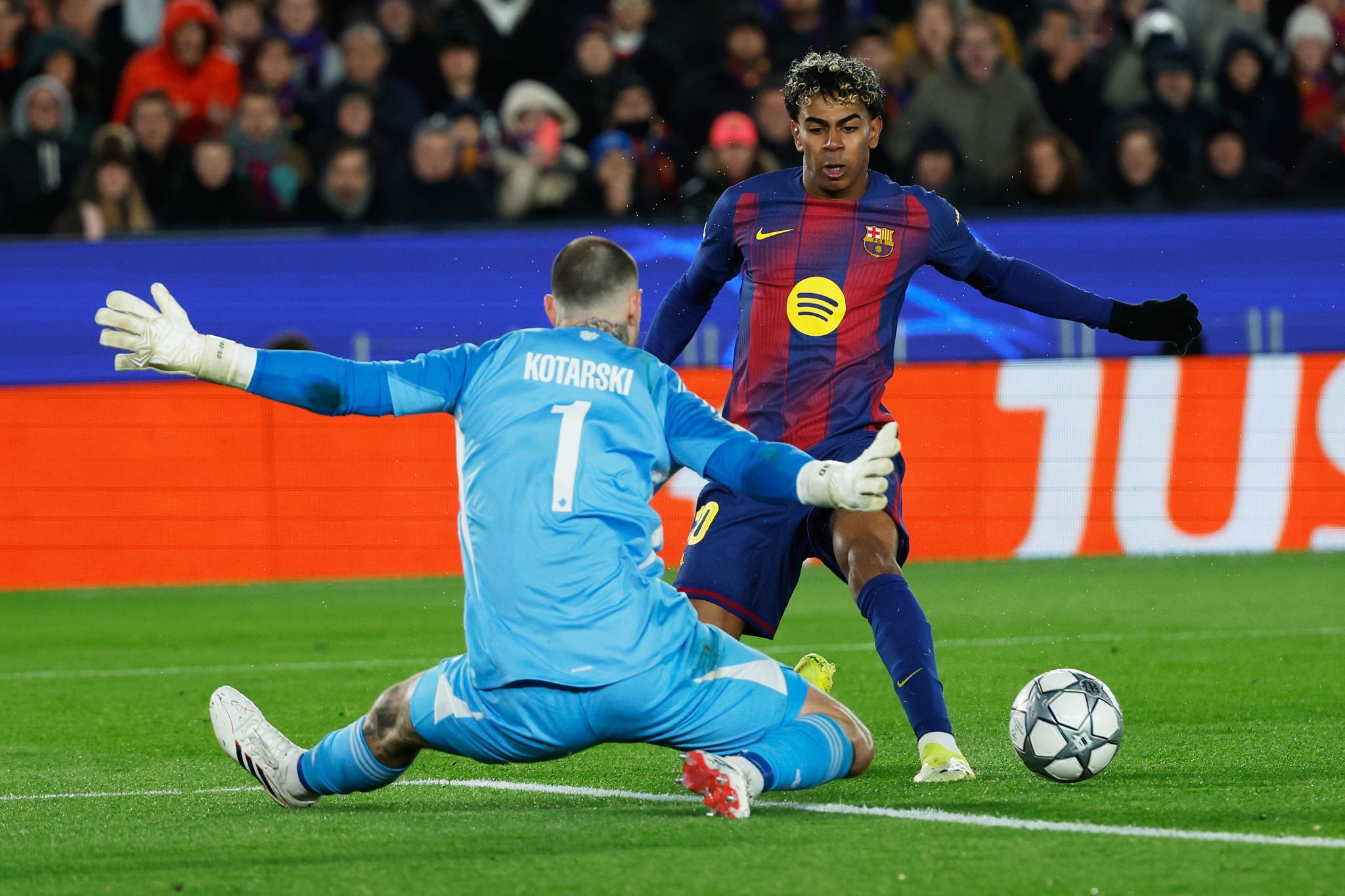 Yamal's goal and assist propel Barcelona to Champions League round of 16