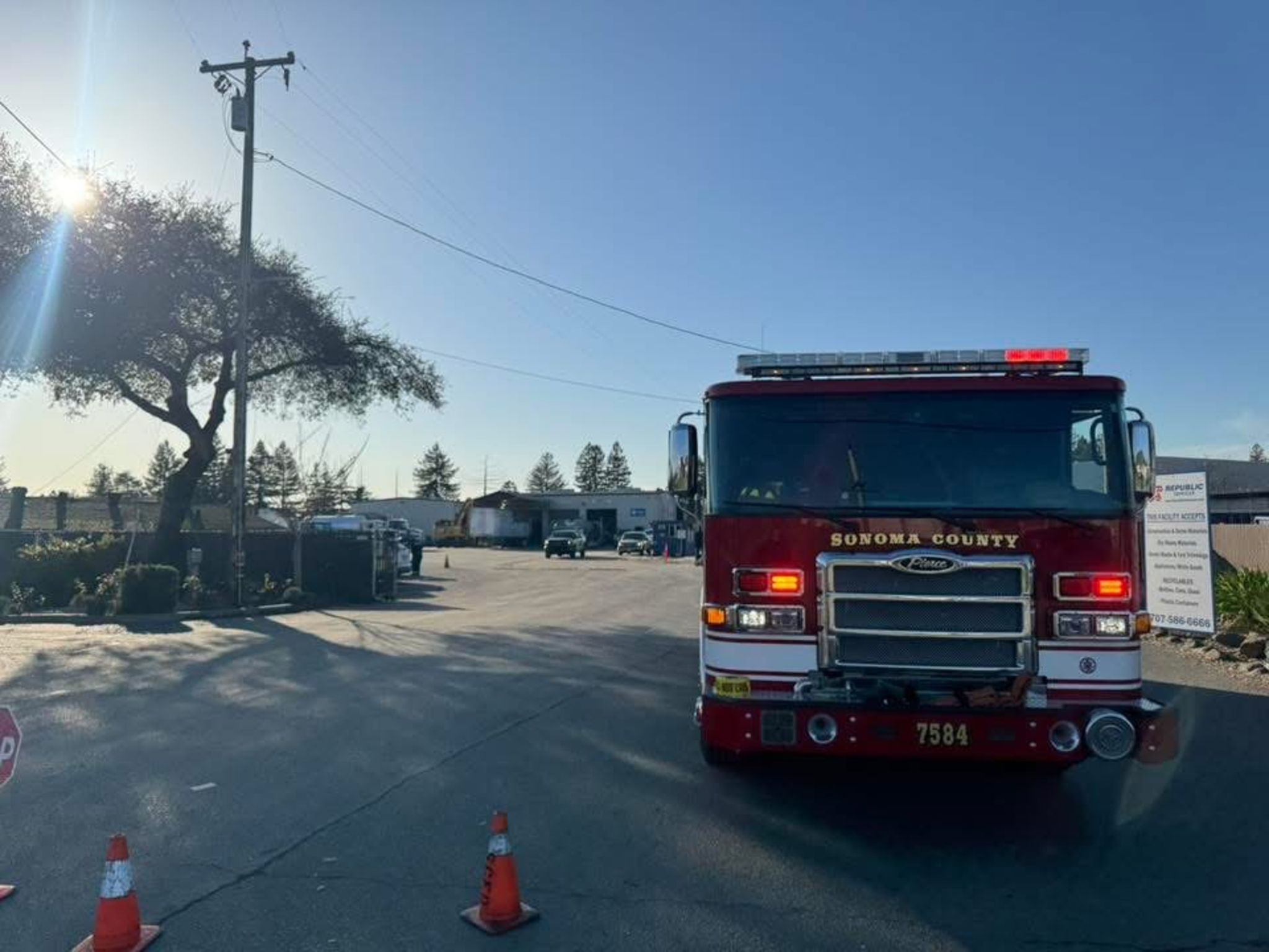 Sonoma Co: Possible Hazardous Materials Leak Prompts Shelter In Place Order