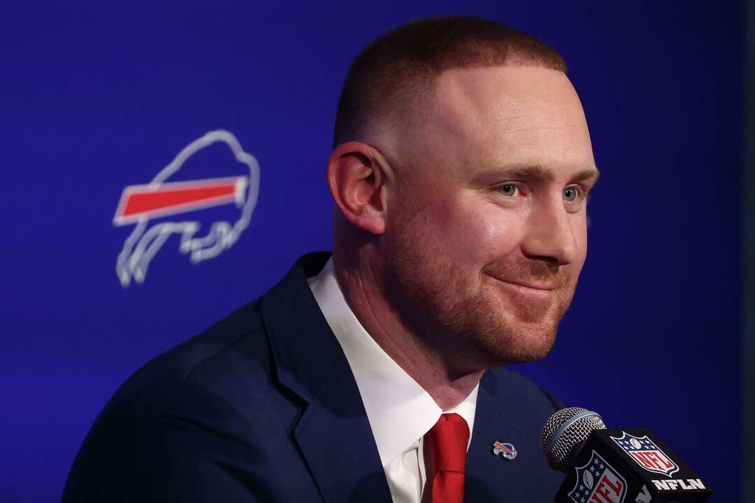 New Buffalo Bills coach Joe Brady praises Josh Allen, Sean Payton