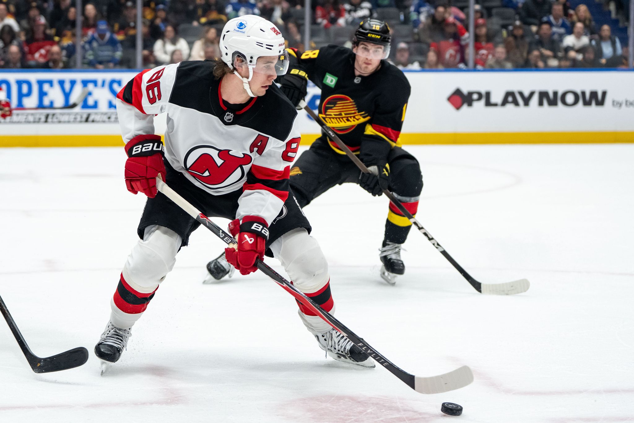 Devils' Jack Hughes leaves game 2 weeks before US opens play at the ...