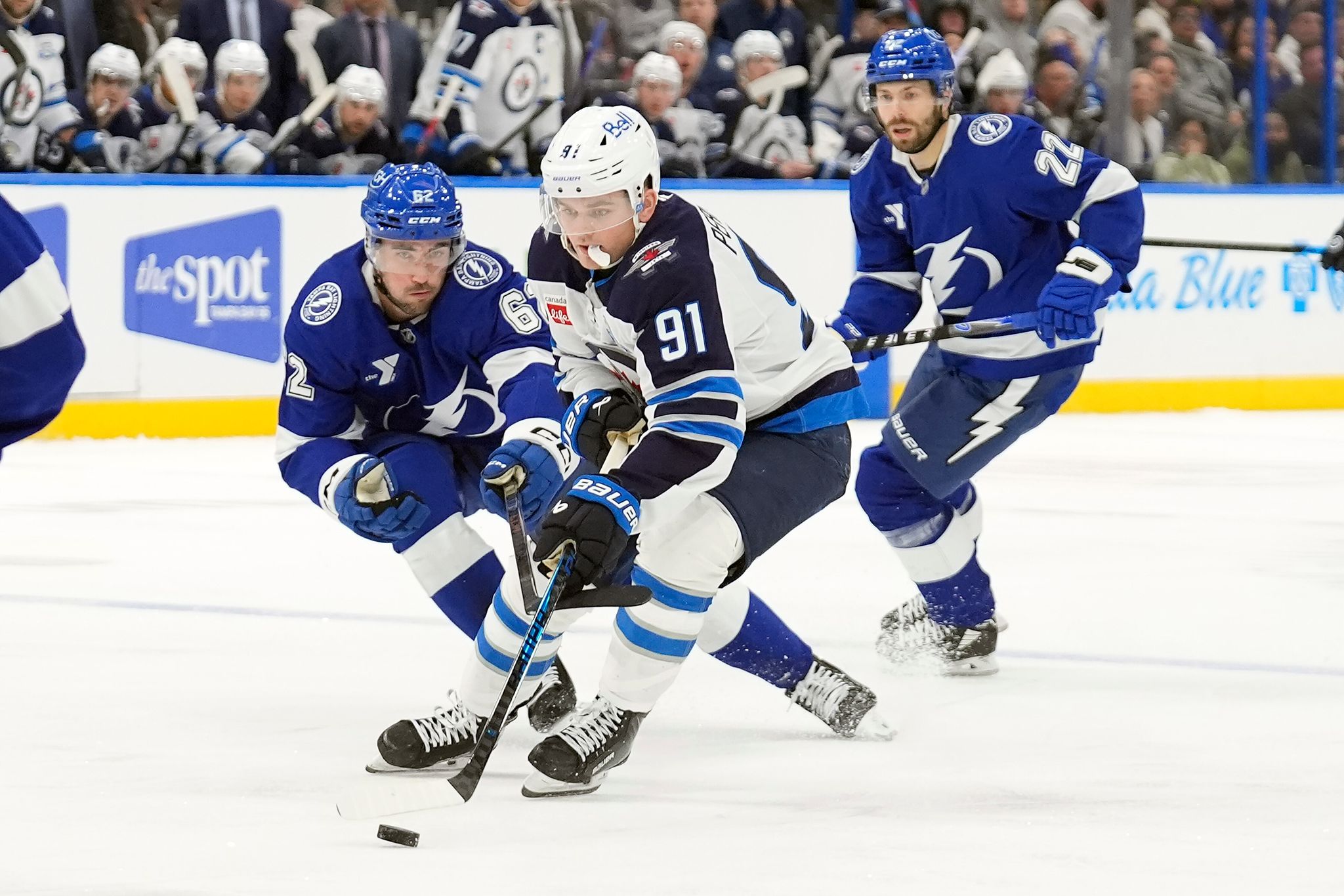 Raddysh, Gourde and Kucherov help surging Lightning beat Jets 4-1