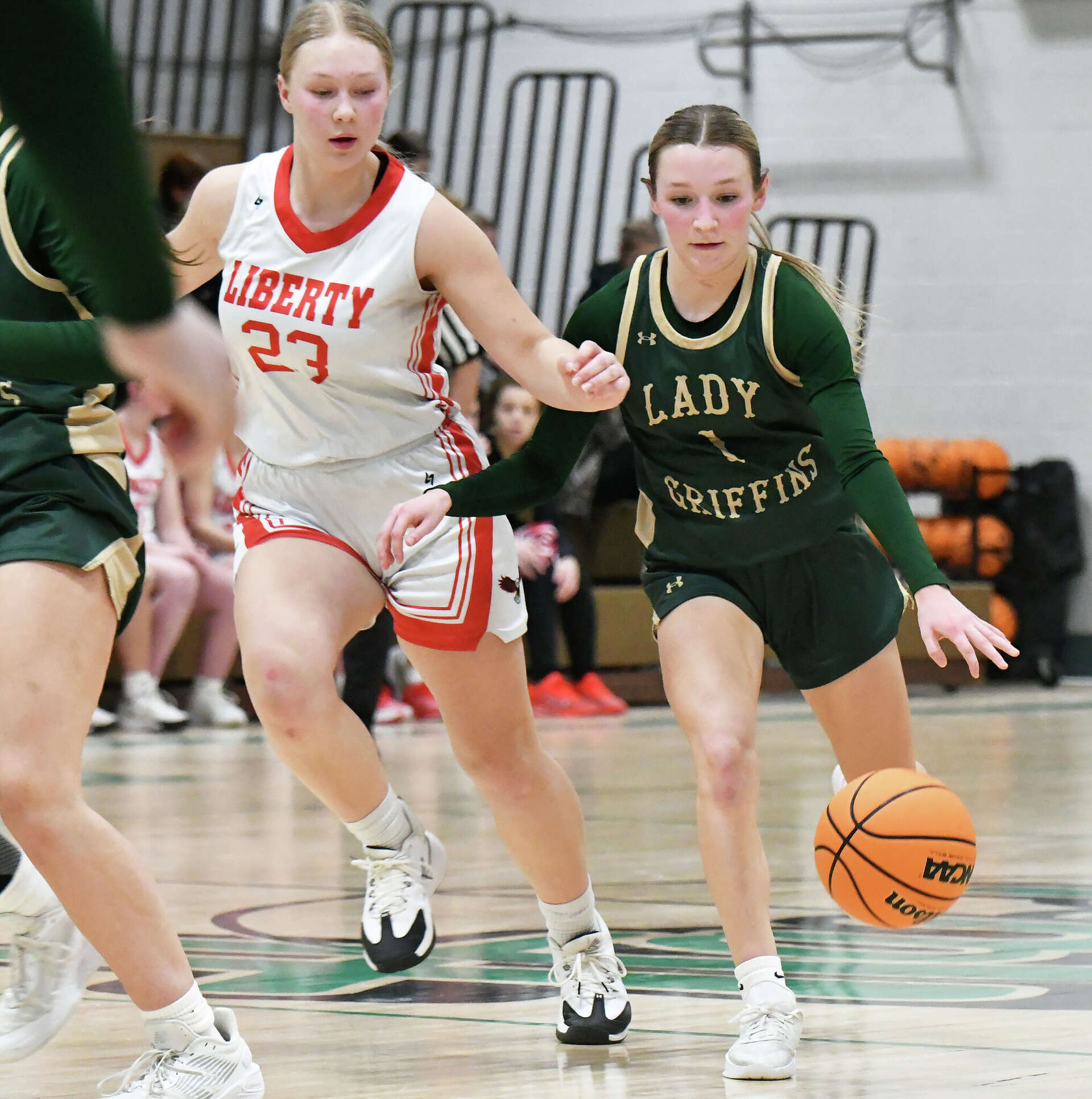 Father McGivney girls basketball faces Liberty in Carrollton, IL