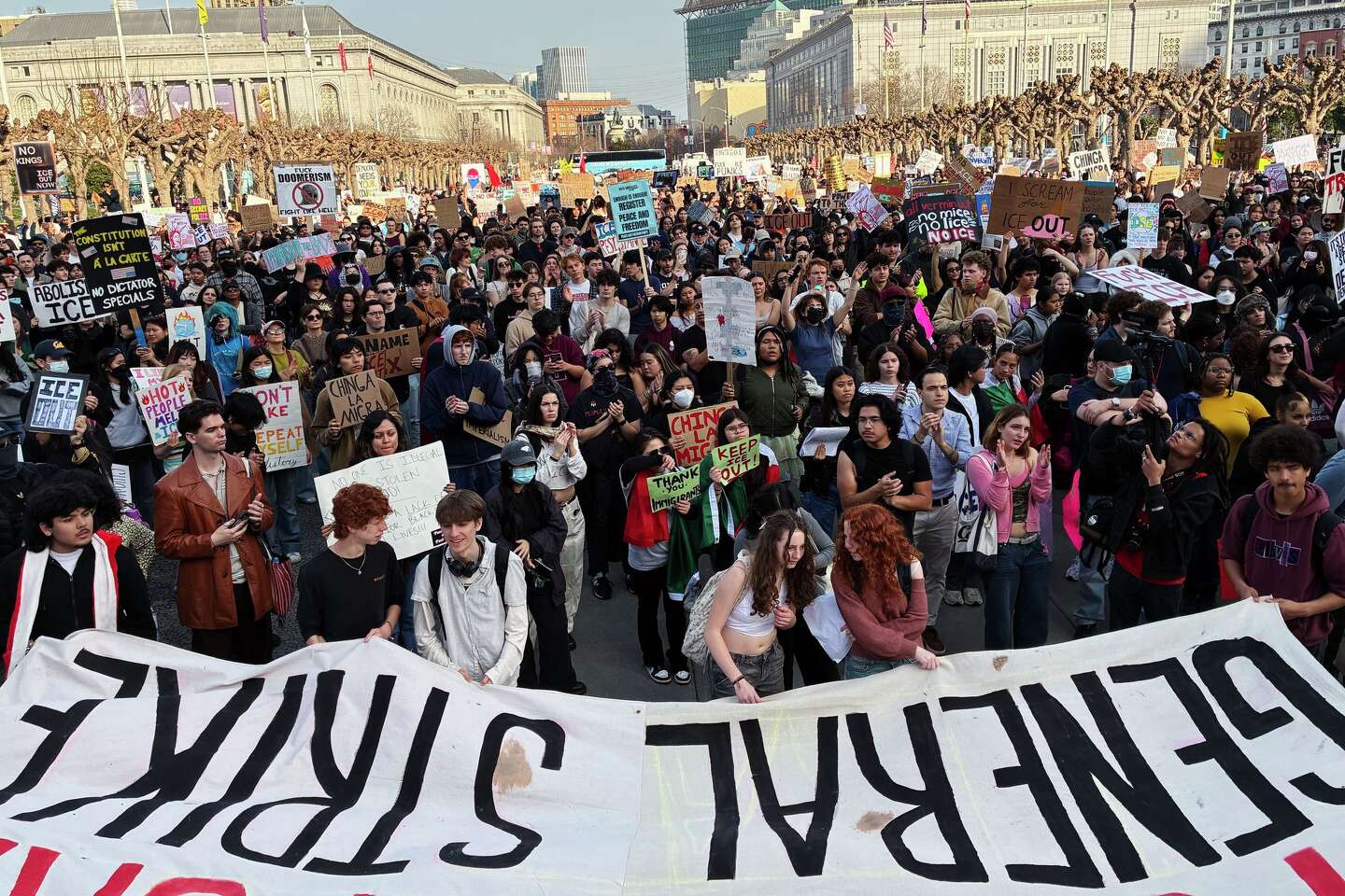 Bay Area businesses close during nationwide general strike against ICE