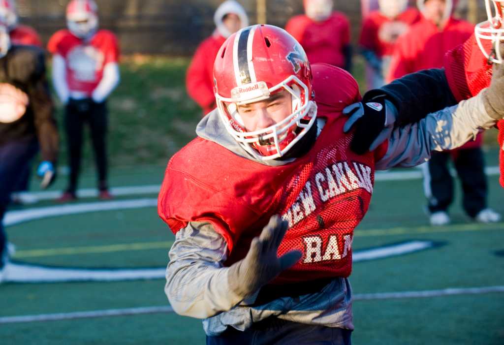 New Canaan's Shullman, Masuk's Duignan finally meet on football field