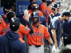 Houston Astros' top prospect has jersey retired at high school