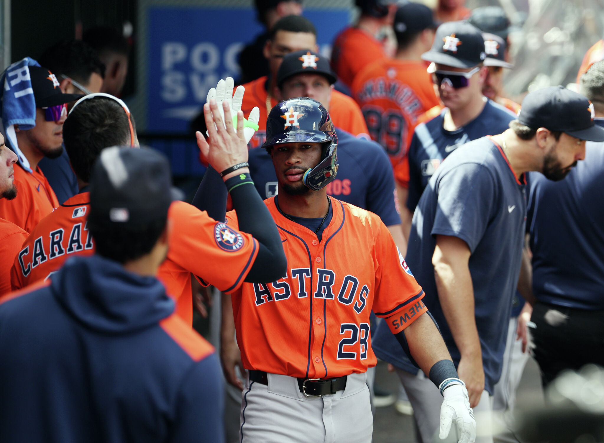 Houston Astros' top prospect has jersey retired at high school