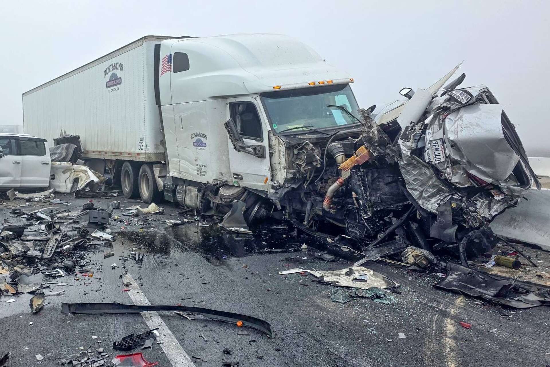 California’s Highway 99 reopens after foggy 59-vehicle pileup