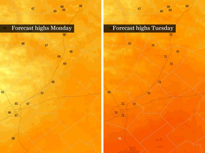 Austin weather warms up ahead of cold front