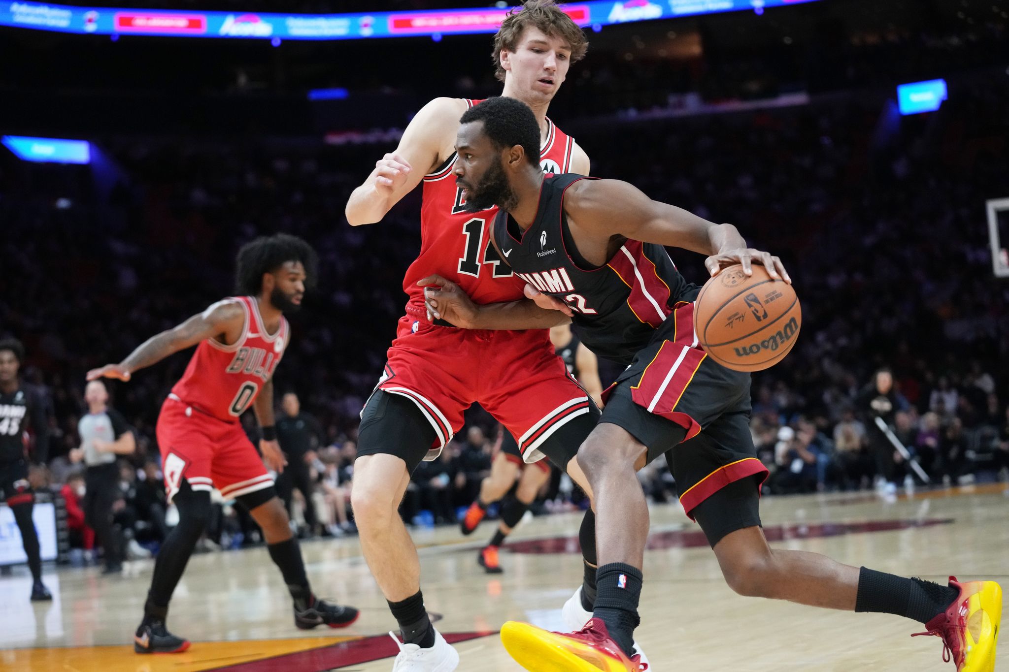 Heat build 54-point lead, roll past Bulls 134-91 with Adebayo, Larsson ...