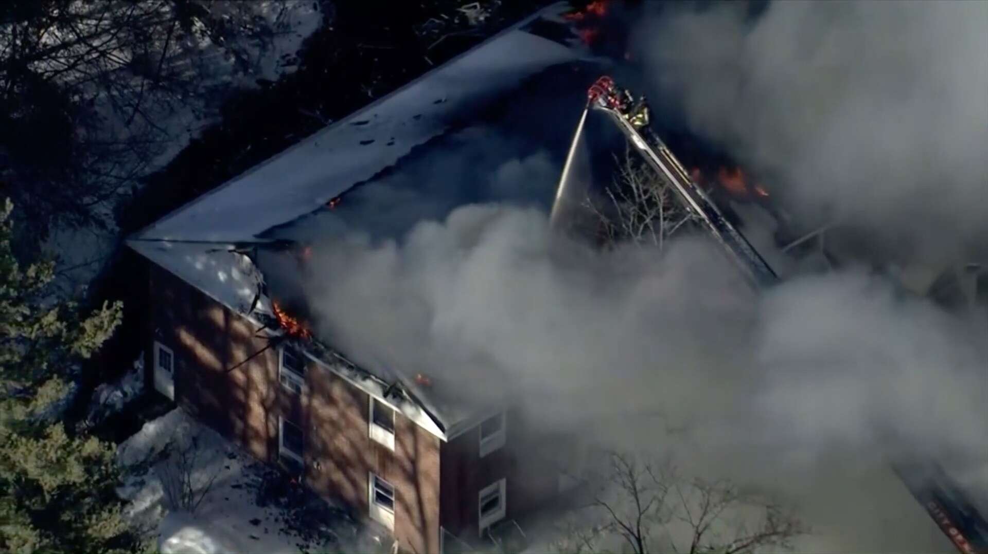 Gas explosion in New Hampshire sparks a fire at a mental health facility