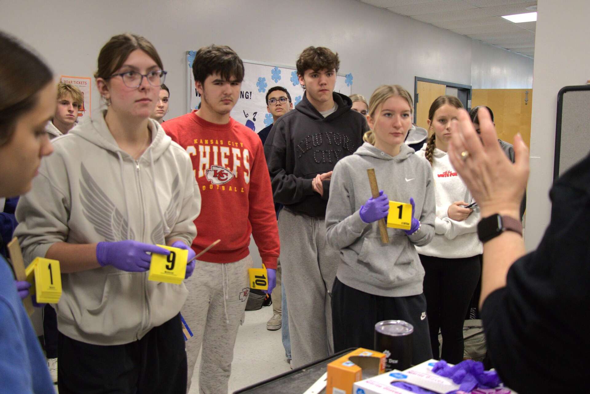 Edwardsville District 7 CSI lab turns EHS into crime scene