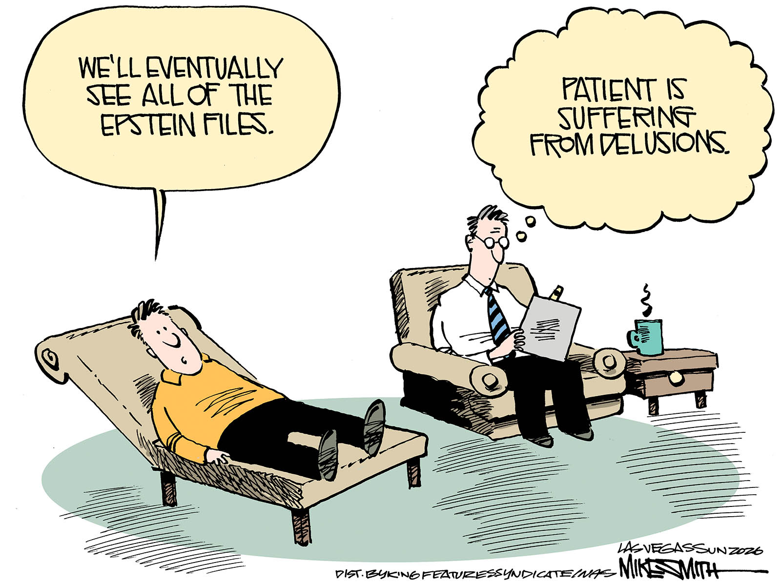 Opinion cartoon: Delusions