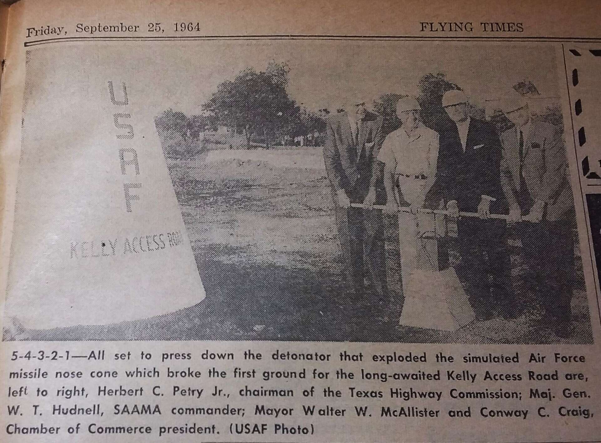 Road to Kelly AFB started with development of community support