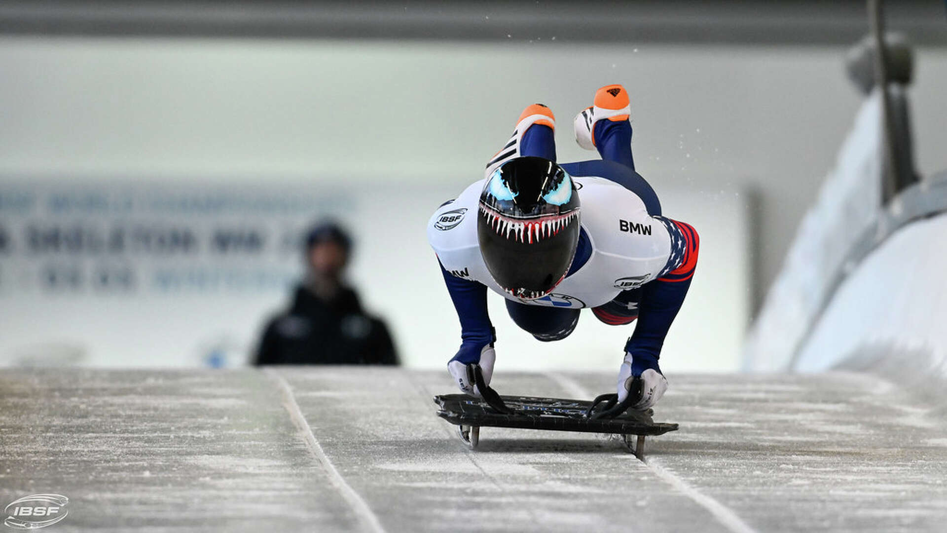 CT's Austin Florian is top-ranked U.S. athlete in Olympic skeleton