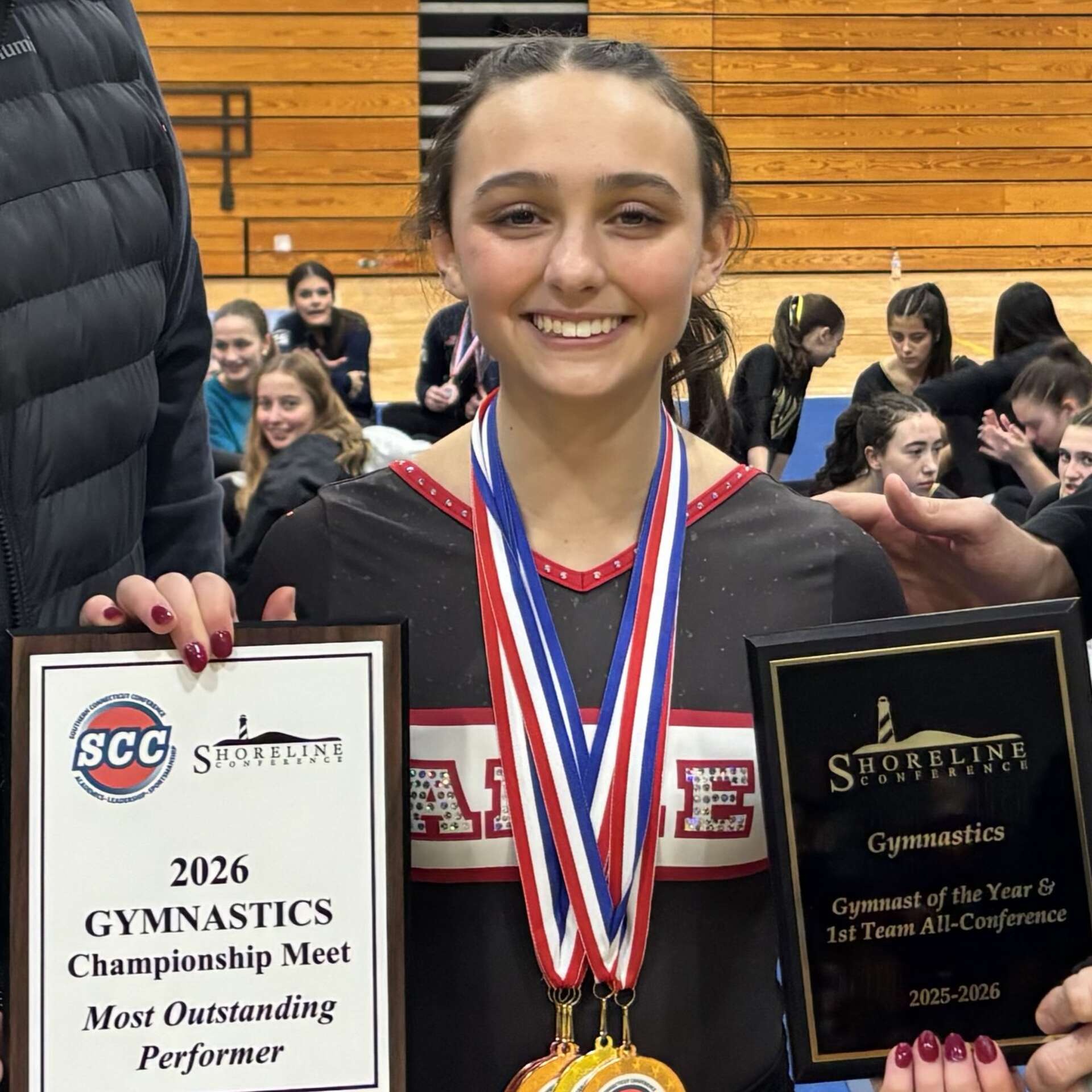Daniel Hand gymnastics win its 5th consecutive SCC championship