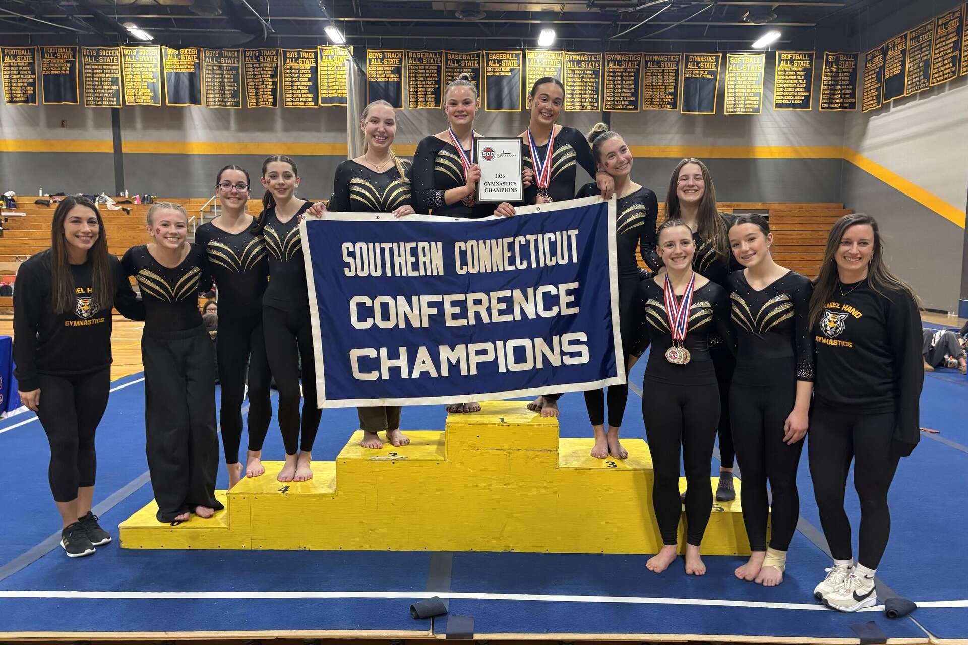 Daniel Hand gymnastics win its 5th consecutive SCC championship