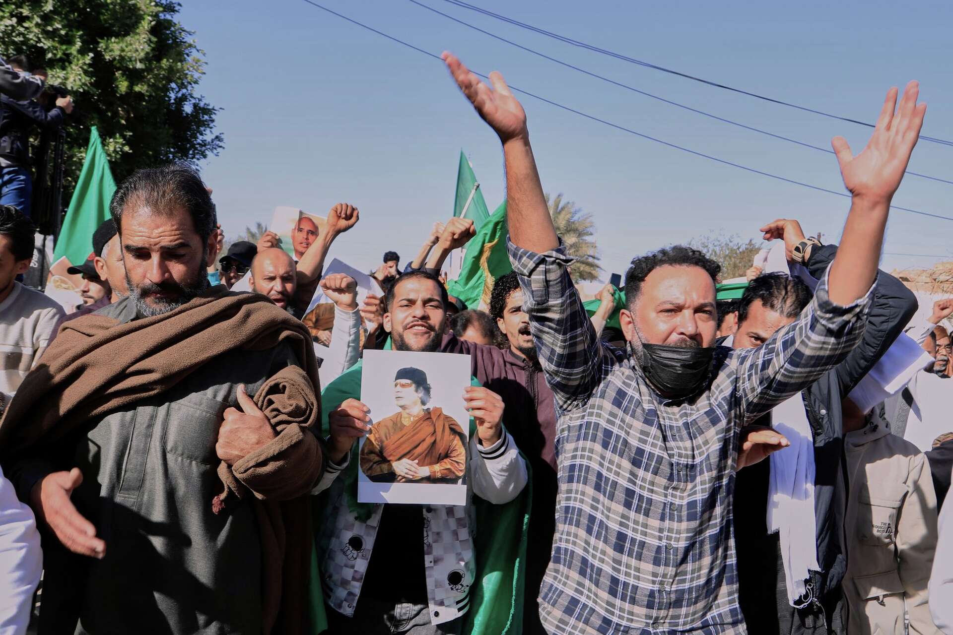 Thousands of Libyans gather for the funeral of Gadhafi’s son who was ...