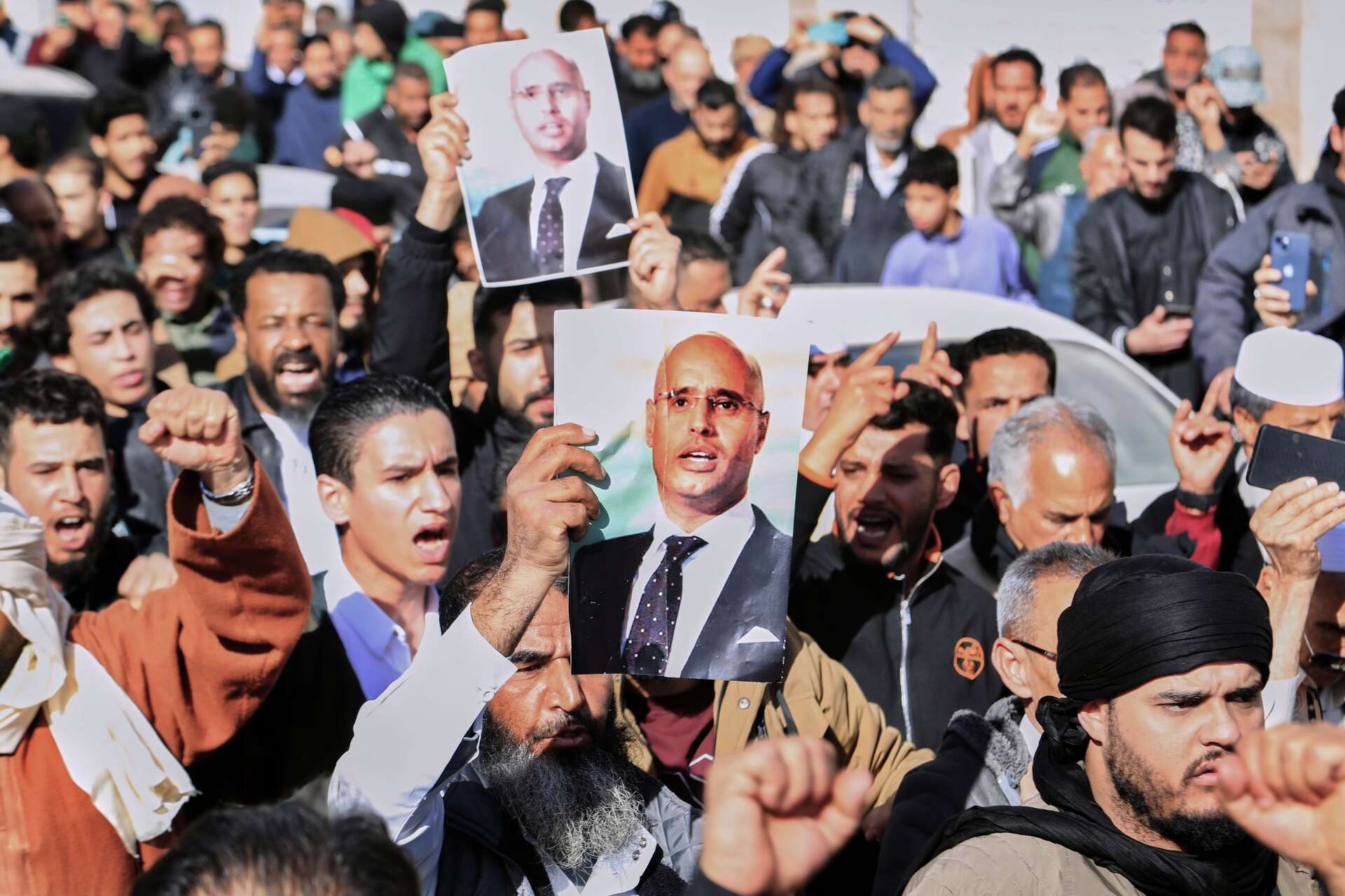 Thousands of Libyans gather for the funeral of Gadhafi’s son who was ...