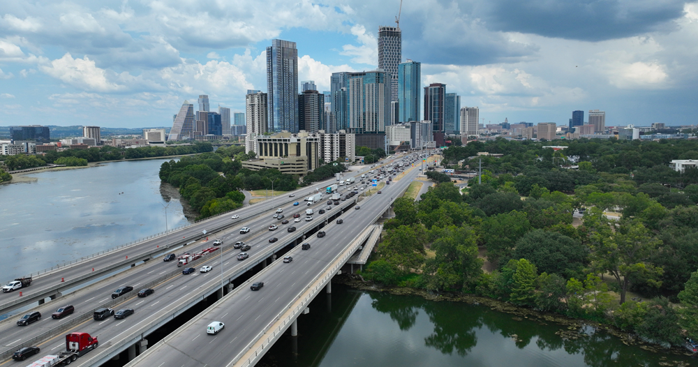 Major Texas highways coated in sleet, ice in Austin