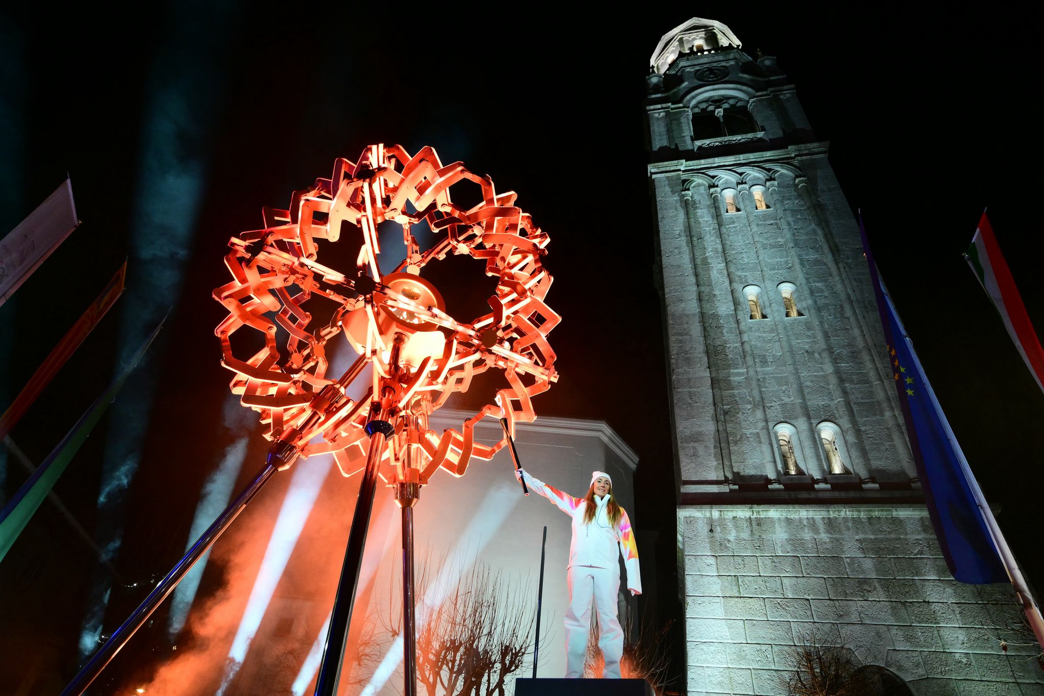 Sofia Goggia lights the cauldron in Cortina after helping Italy secure ...