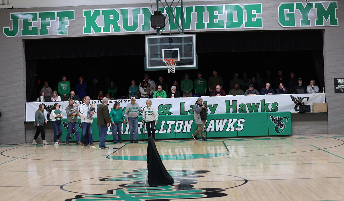 Big crowd shows out in Carrollton to dedicate Jeff Krumwiede Gym