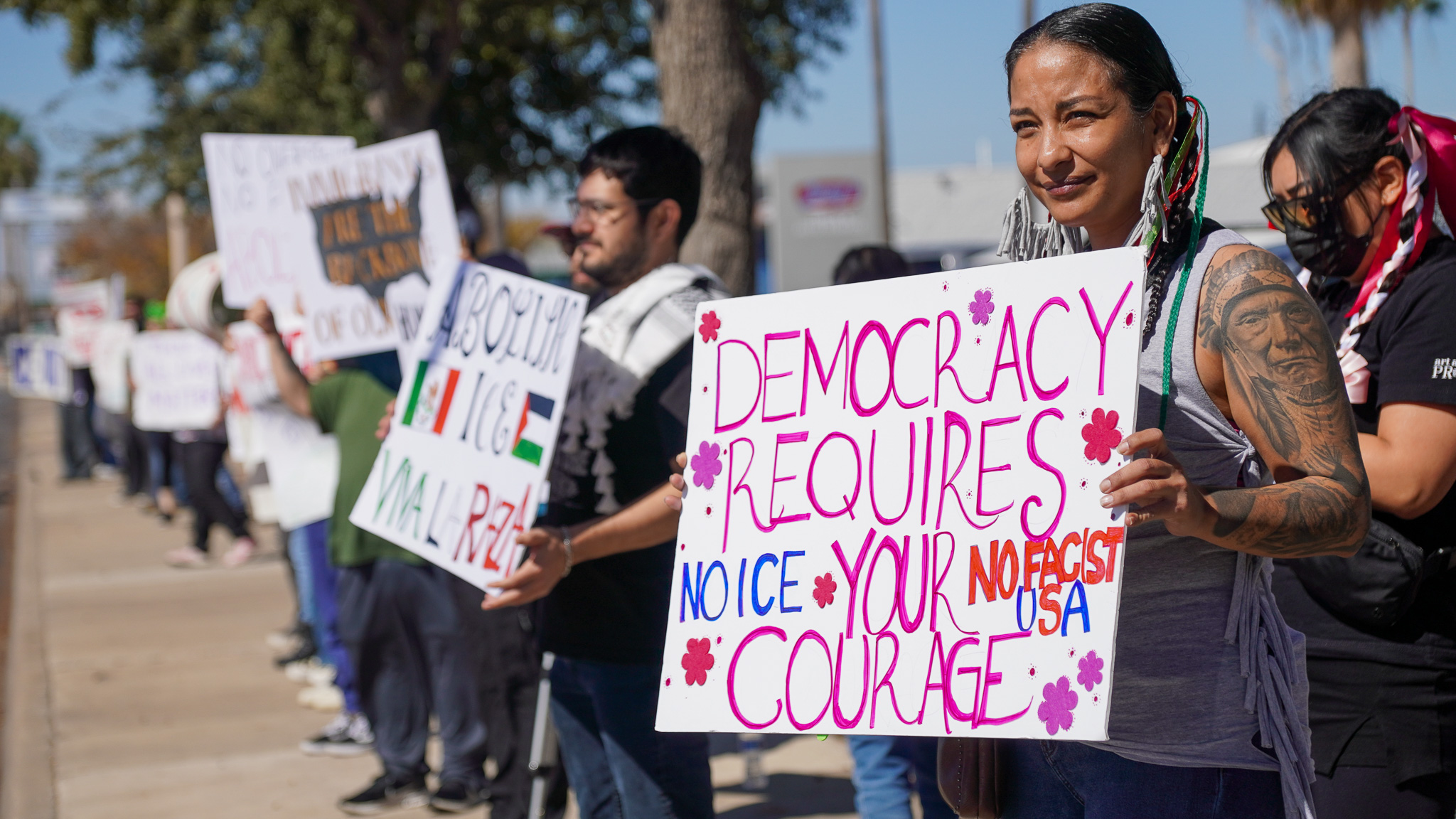 Demonstration outside Henry Cuellar's office held over DHS House vote