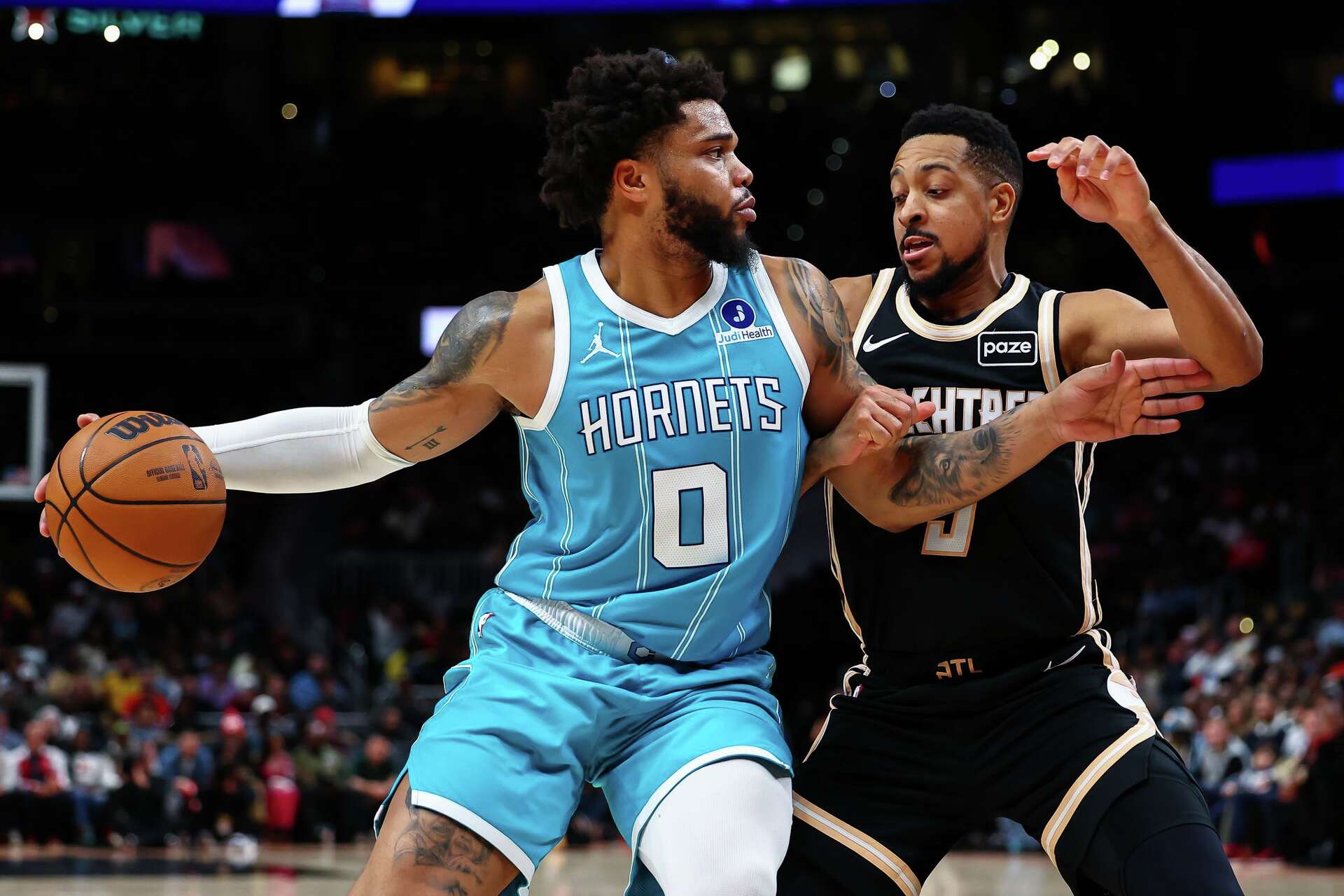 Bridges stars as the Hornets beat the Hawks 126-119 for their 9th ...
