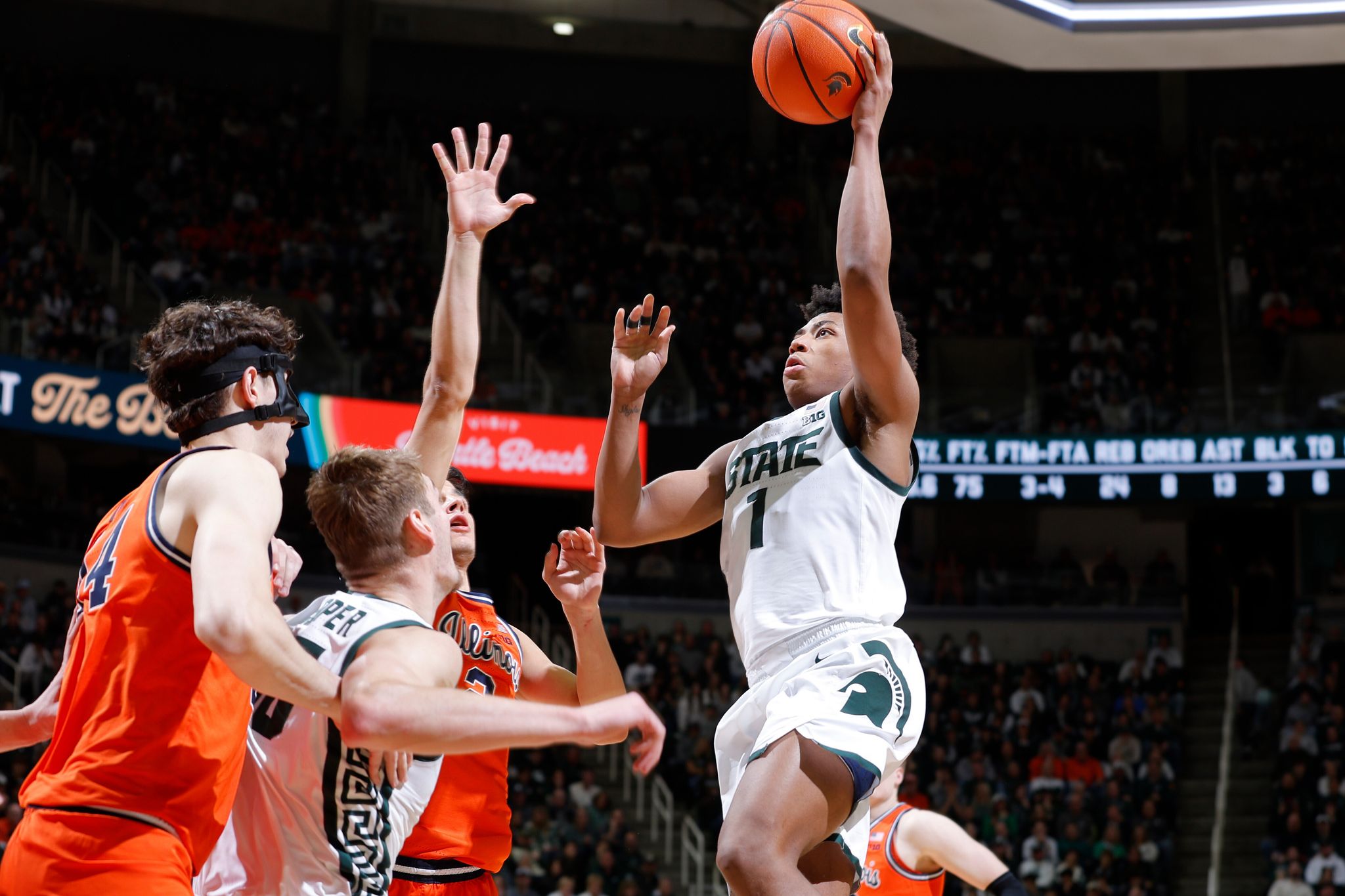 Fears stars for No. 10 Michigan State in OT win over No. 5 Illinois ...