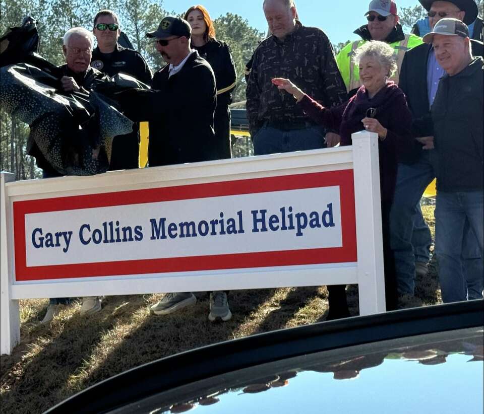 New helipad at Lake Sam Rayburn dedicated to Gary Collins