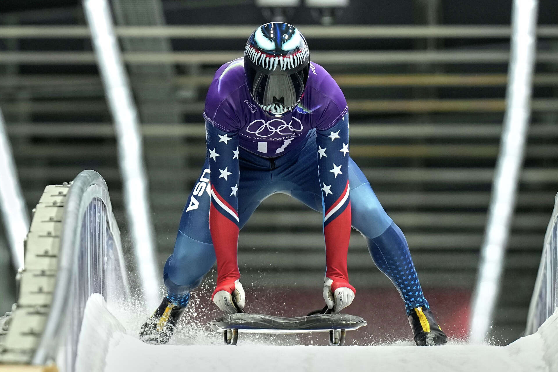 CT's Austin Florian is top-ranked U.S. athlete in Olympic skeleton