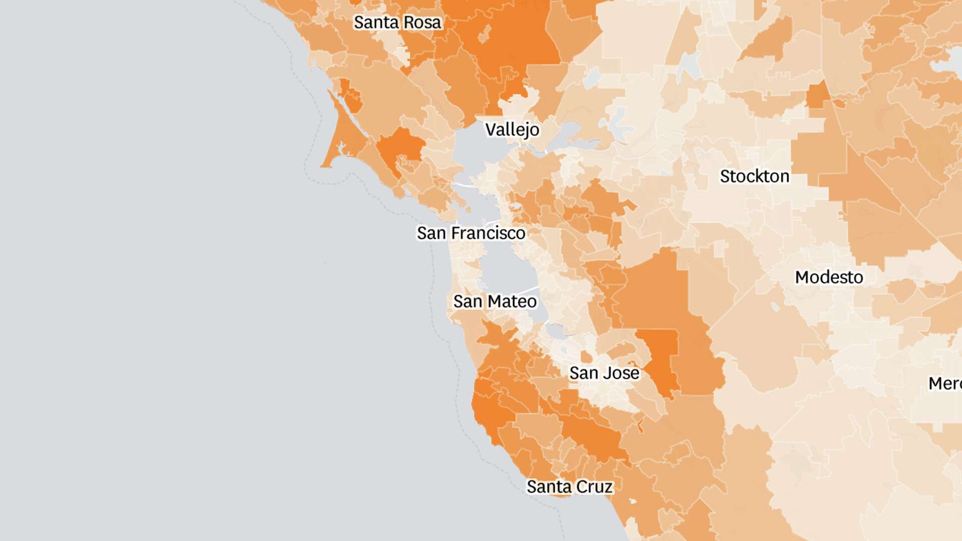 California FAIR Plan home insurance premiums mapped by ZIP code