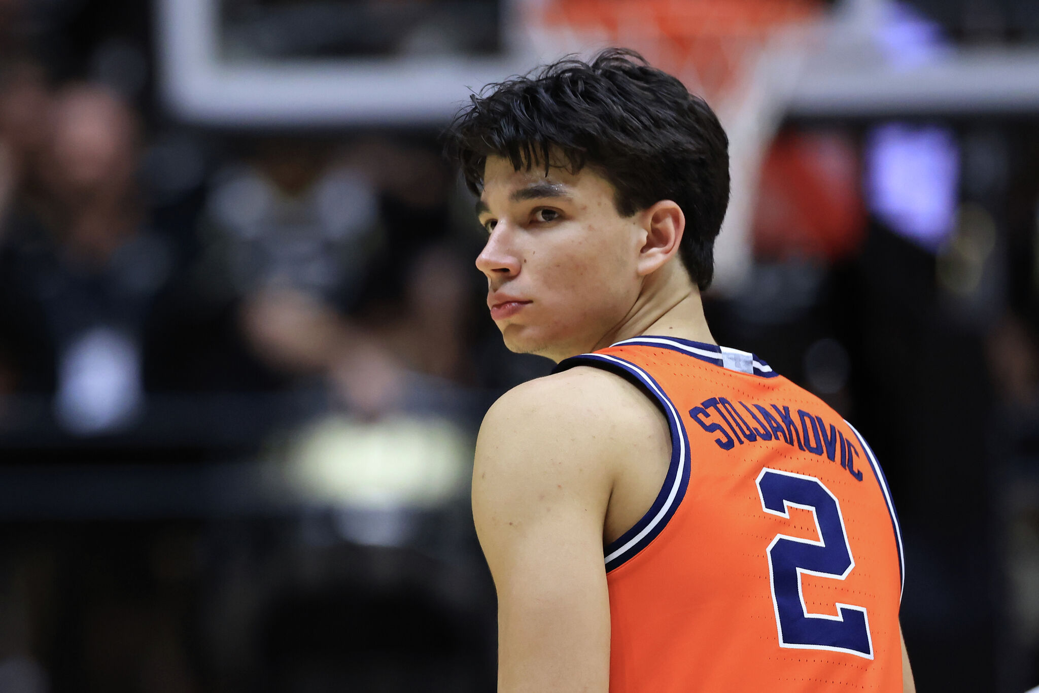 Illinois' Andrej Stojakovic questionable vs. Wisconsin basketball