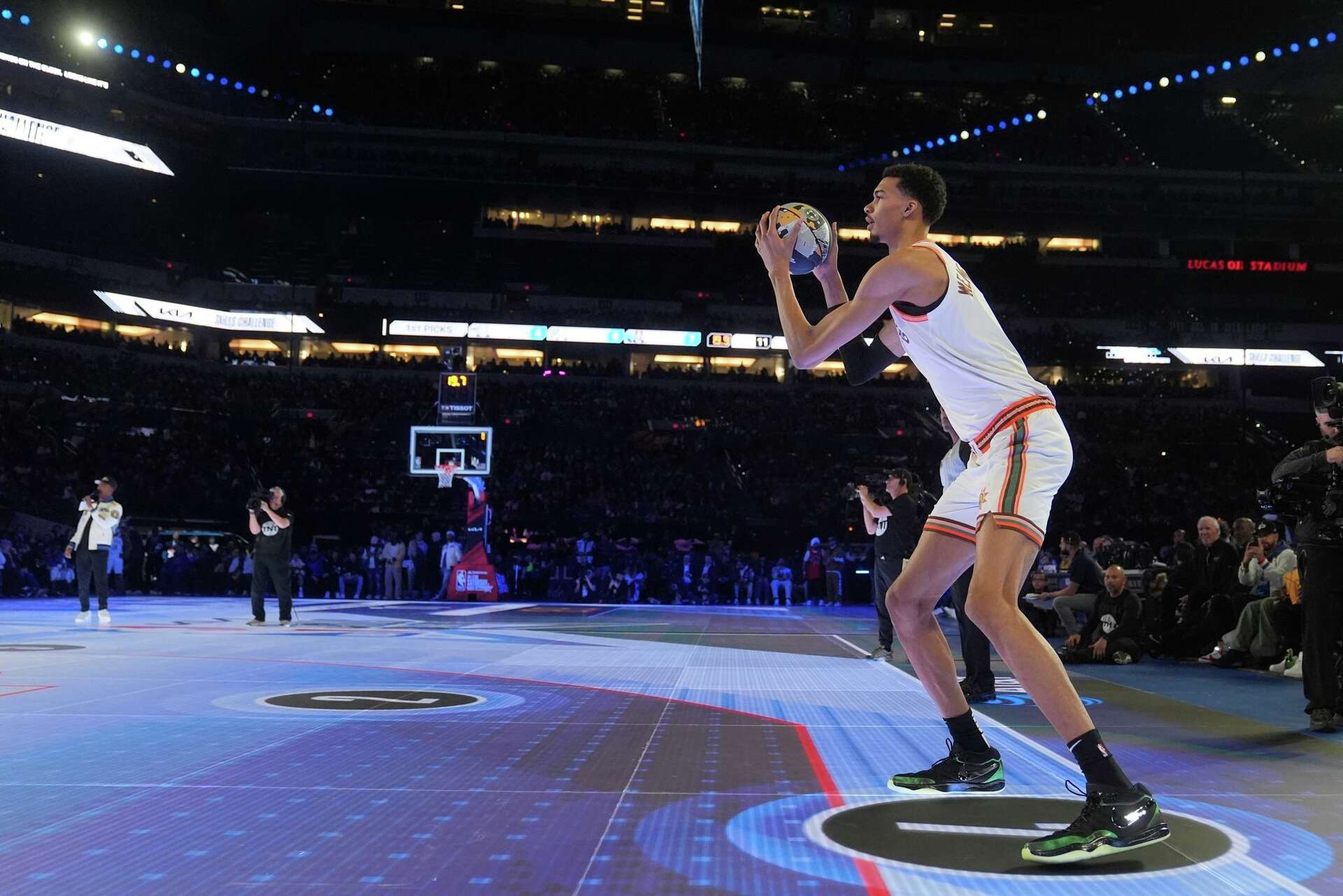 Big 12 will debut a high-tech LED glass court for its men’s and women’s ...