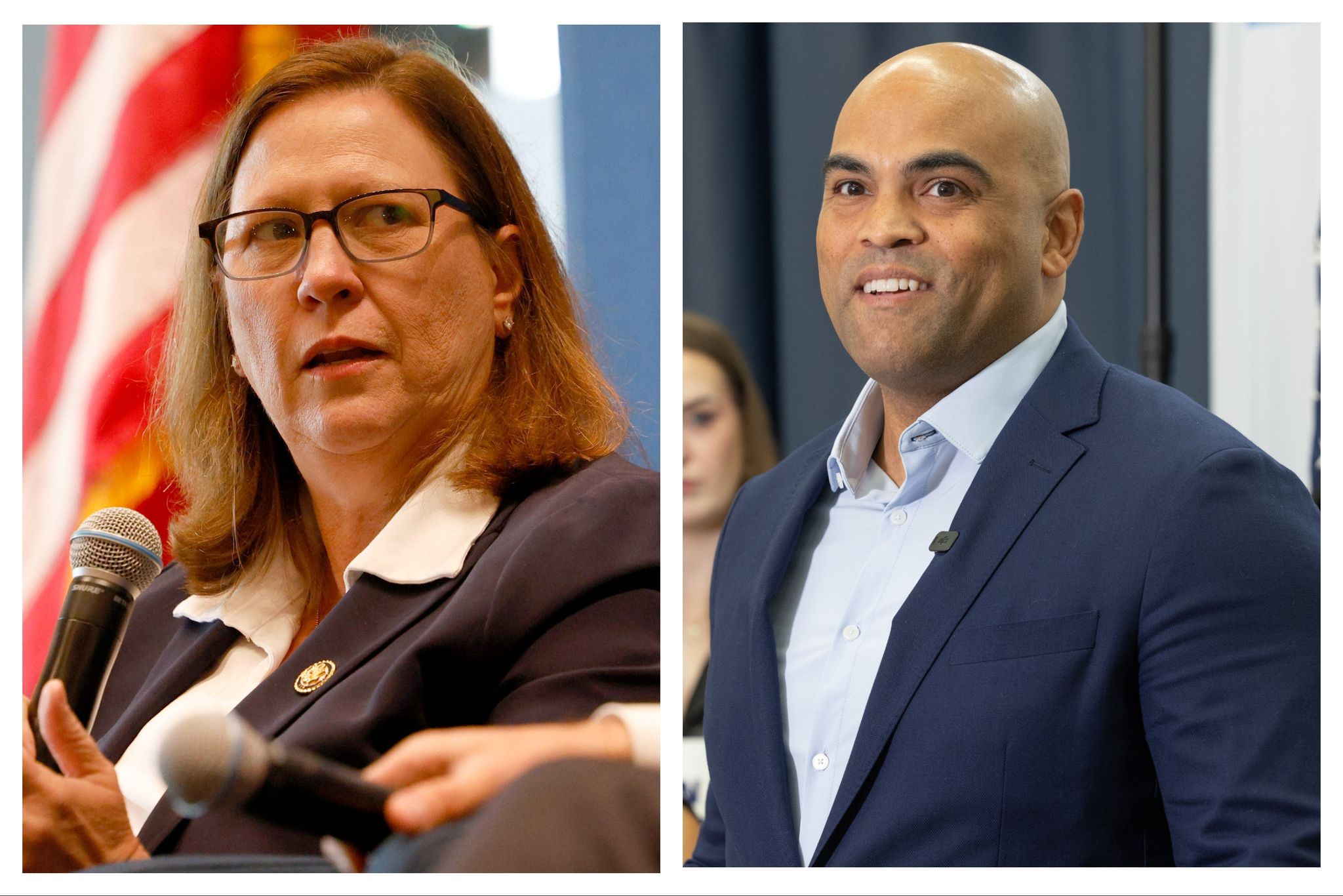 Democrats Julie Johnson and Colin Allred spar in District 33 primary