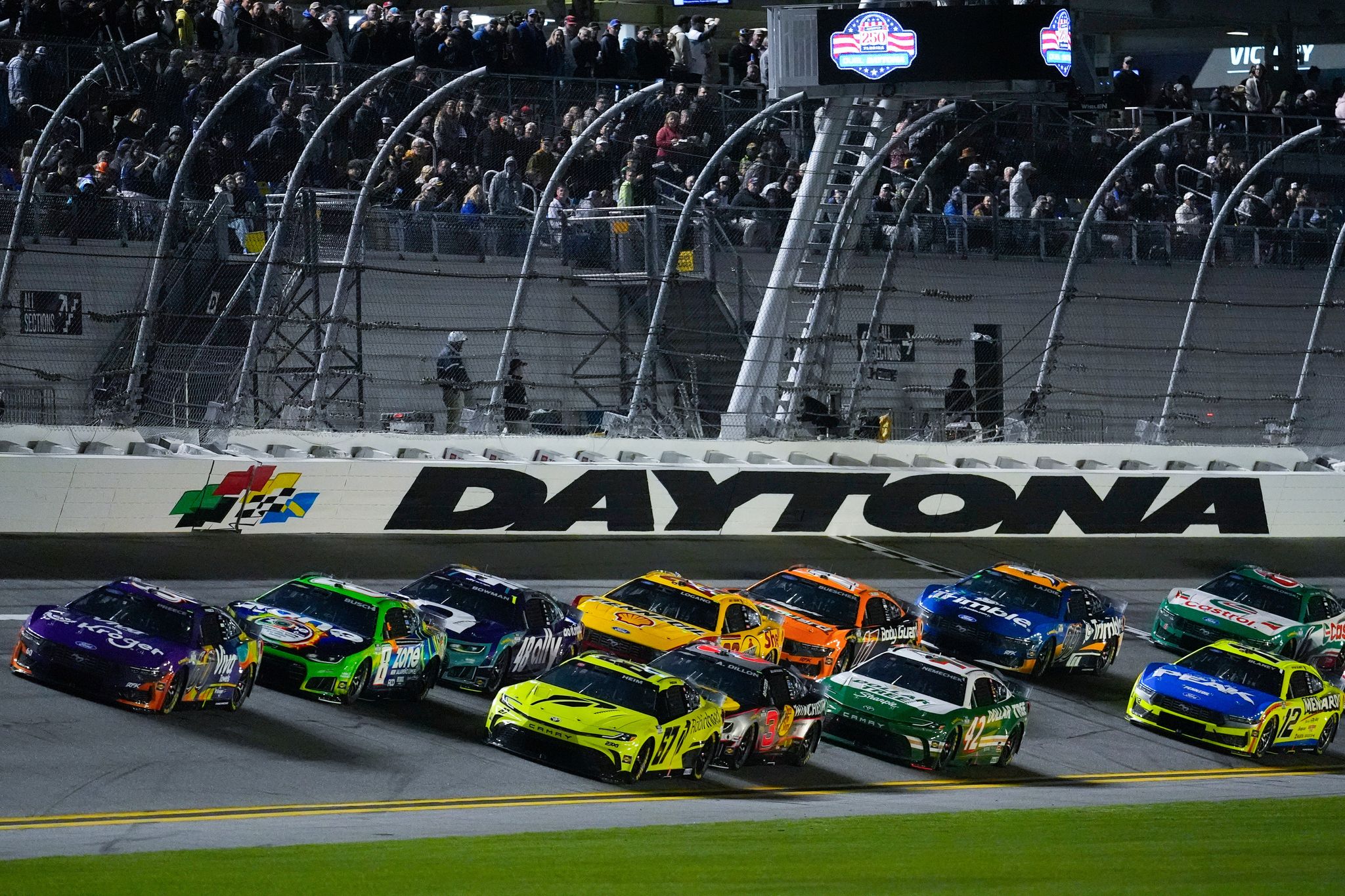 Joey Logano wins the first Daytona 500 qualifying race; Casey Mears ...