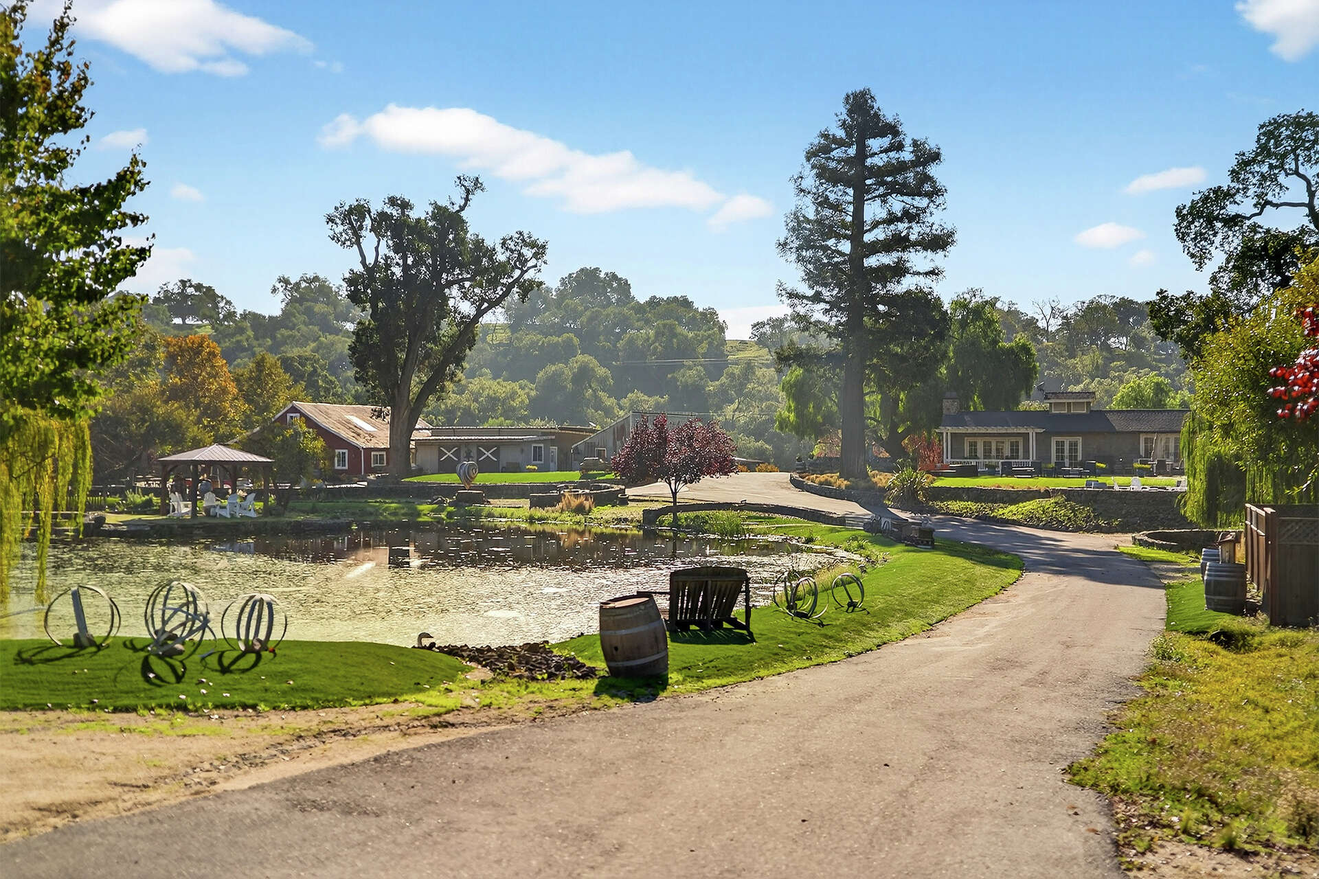 This 58-acre Bay Area estate comes with 30 acres of trails and 2 lakes