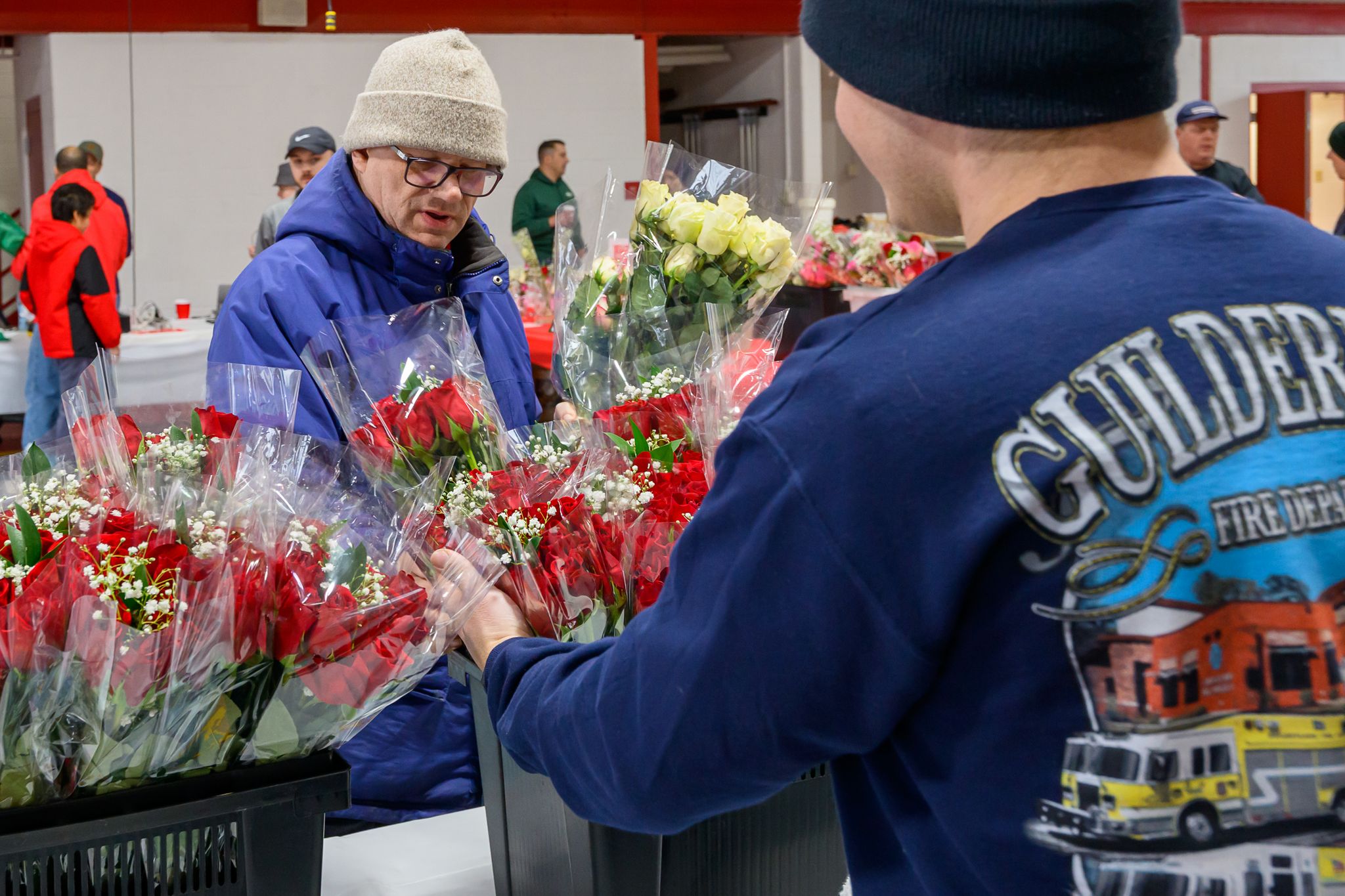 Photos: Guilderland Fire Department Valentine's Day rose sale