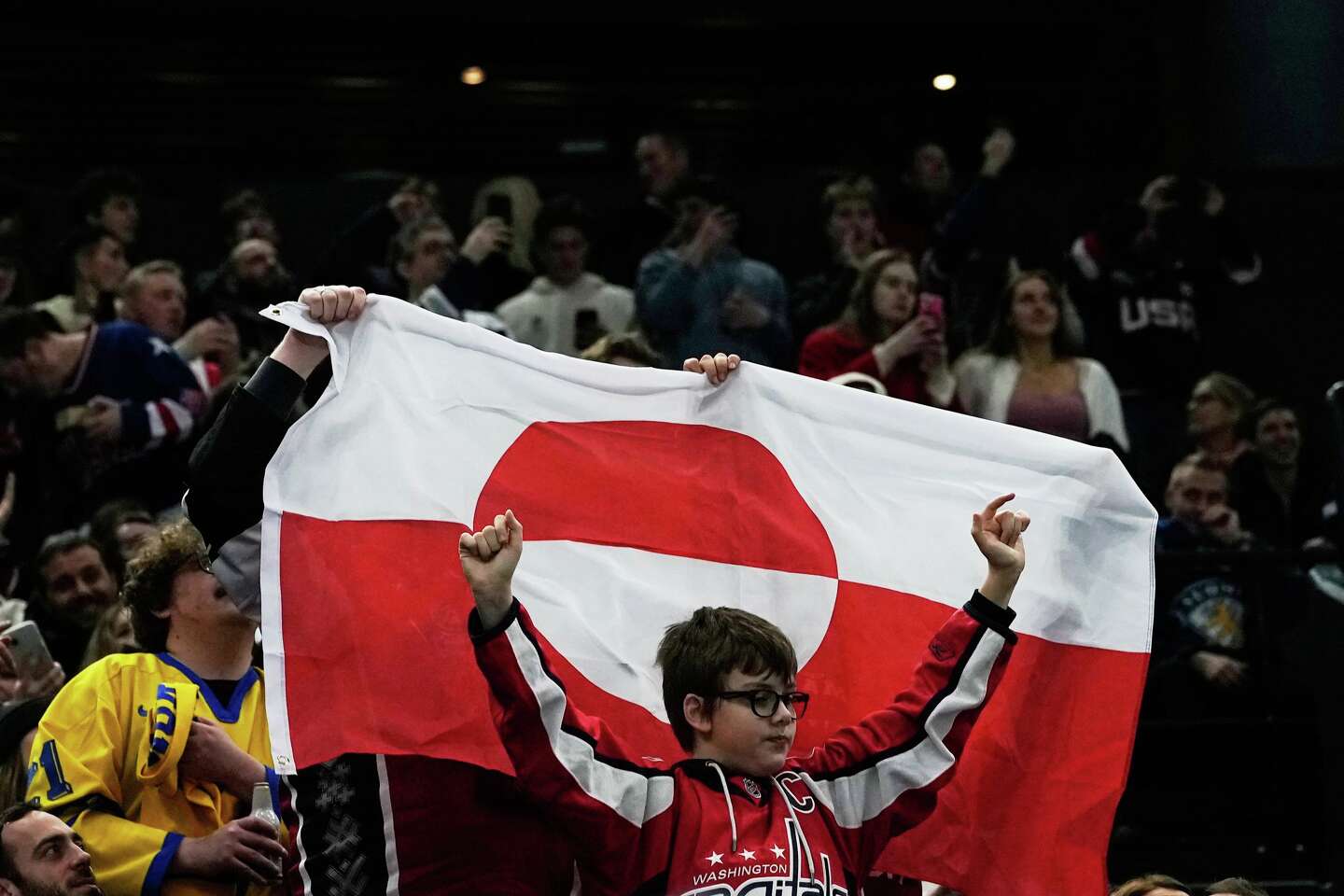 Fans who raised Greenland's flag at US-Denmark Olympic hockey game say ...