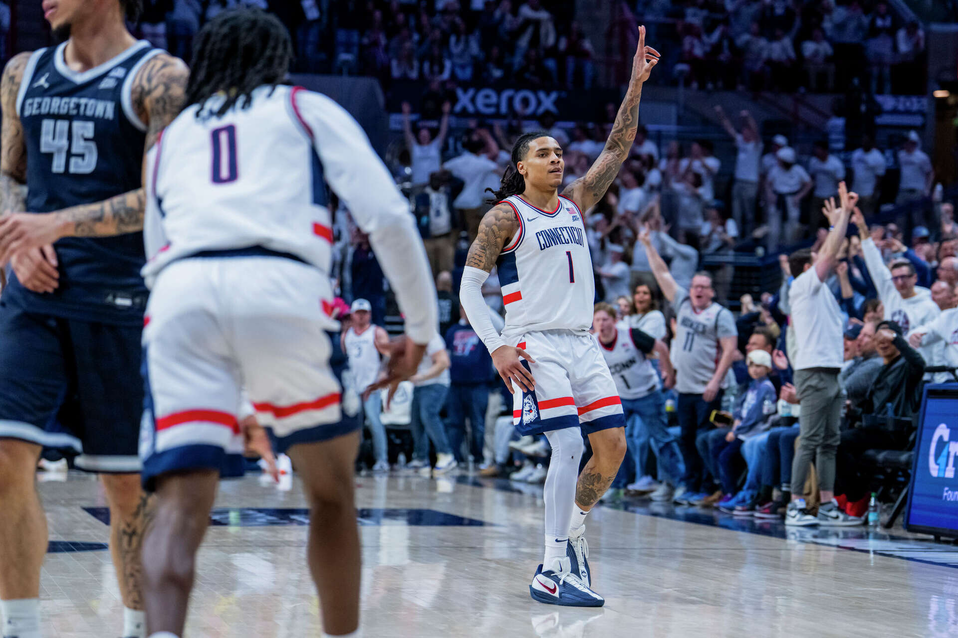 UConn's Alex Karaban sets program wins record in win over Georgetown